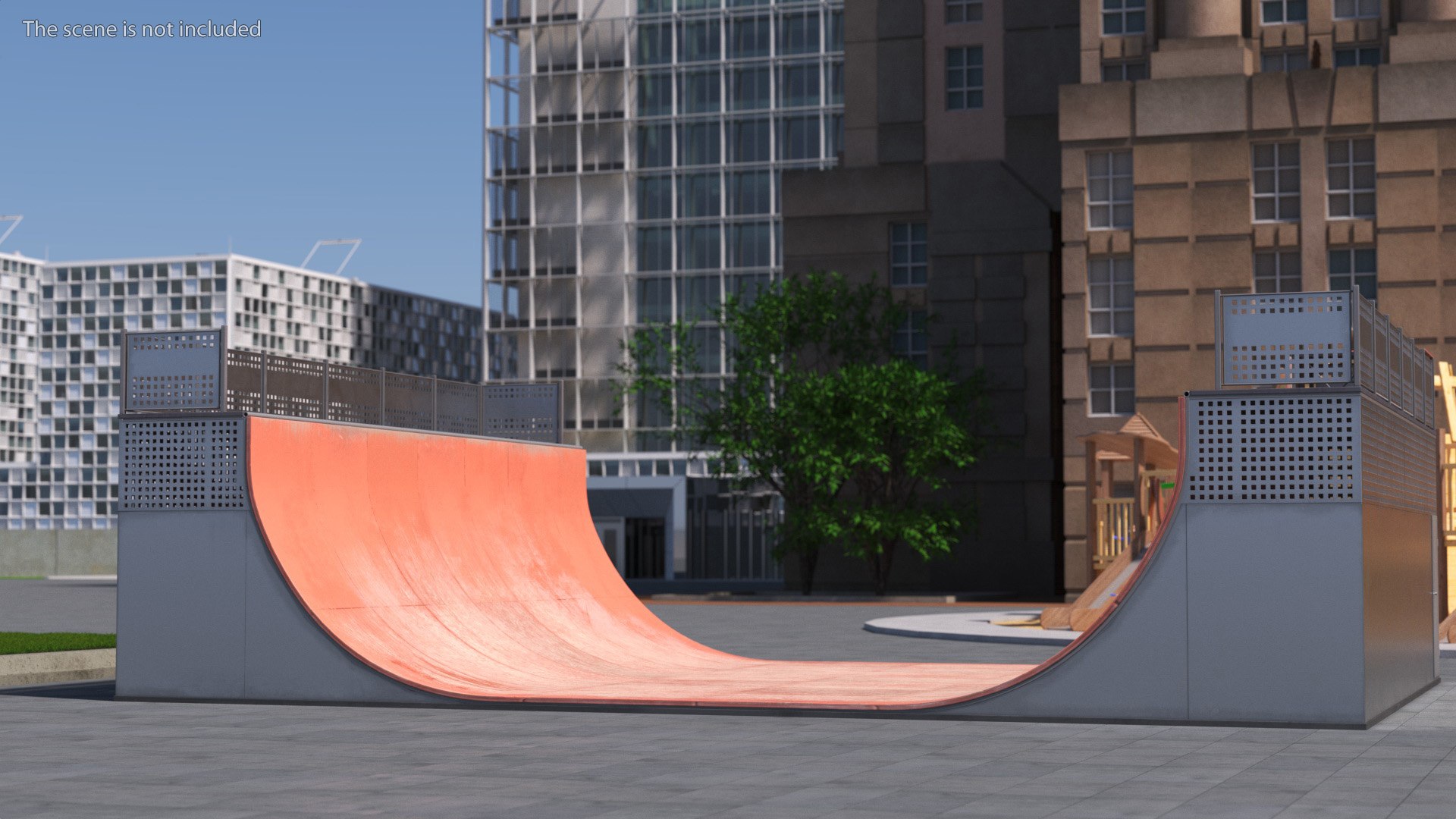 3D Halfpipe Skatepark Ramp - TurboSquid 2306696