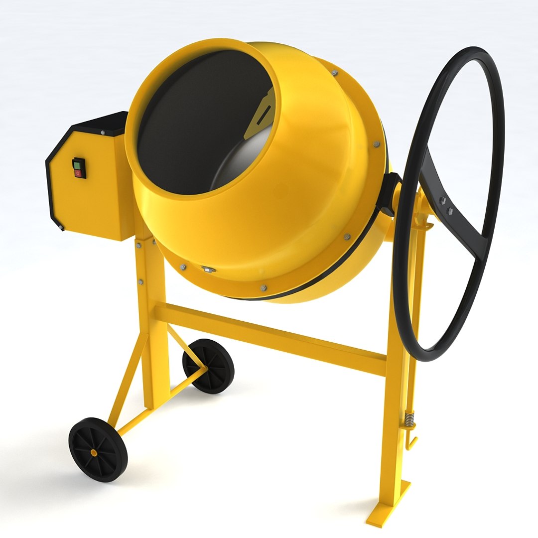 3d mixer concrete model