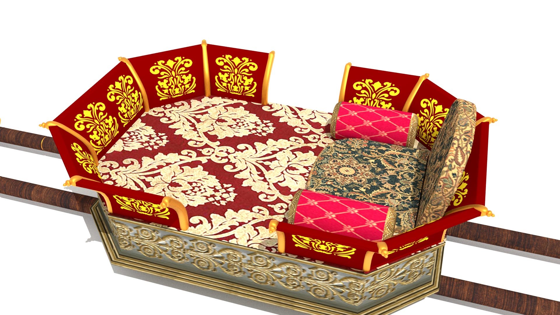 Palanquin Palakhi Model - TurboSquid 1290459