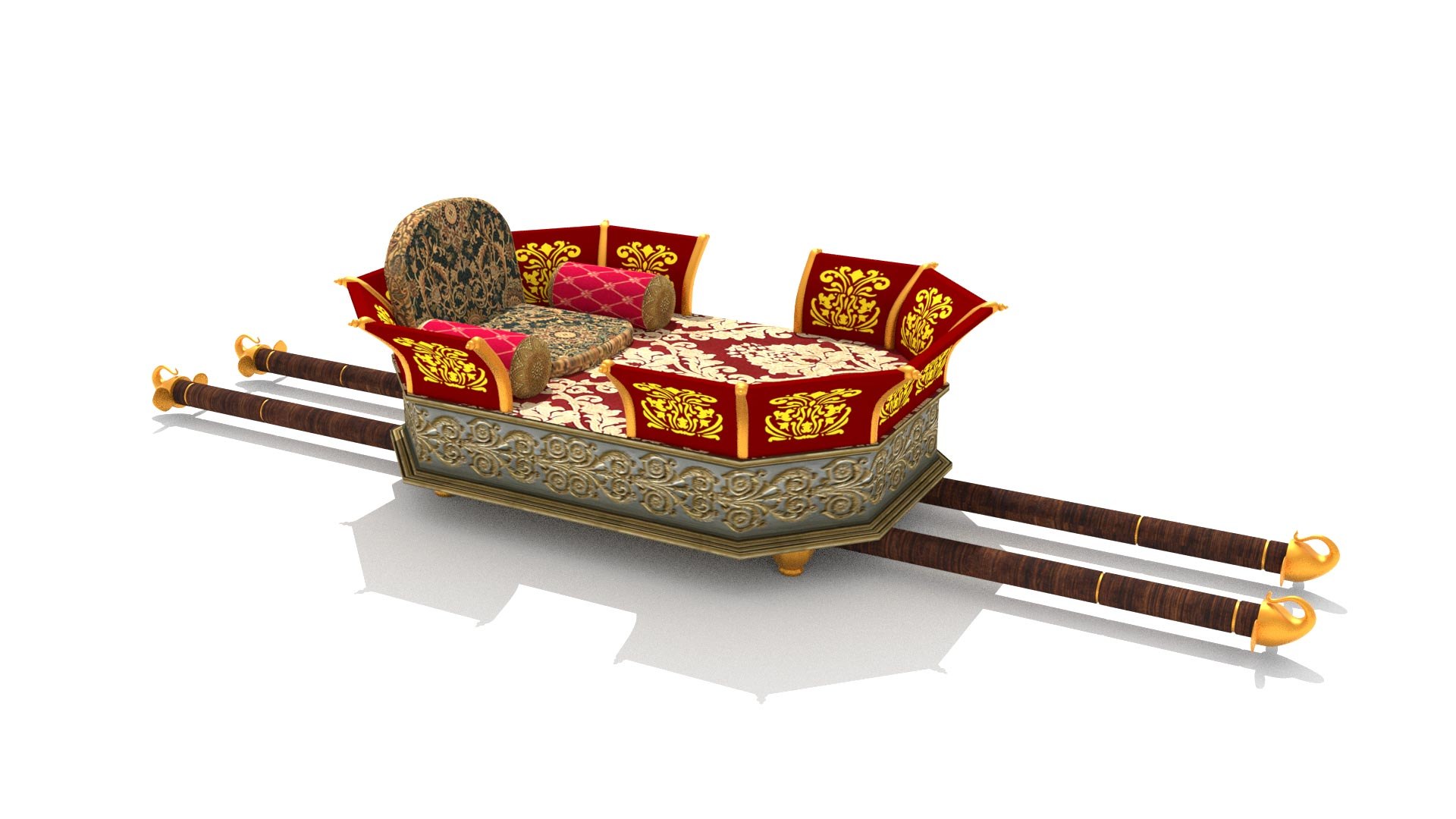 Palanquin Palakhi Model - TurboSquid 1290459