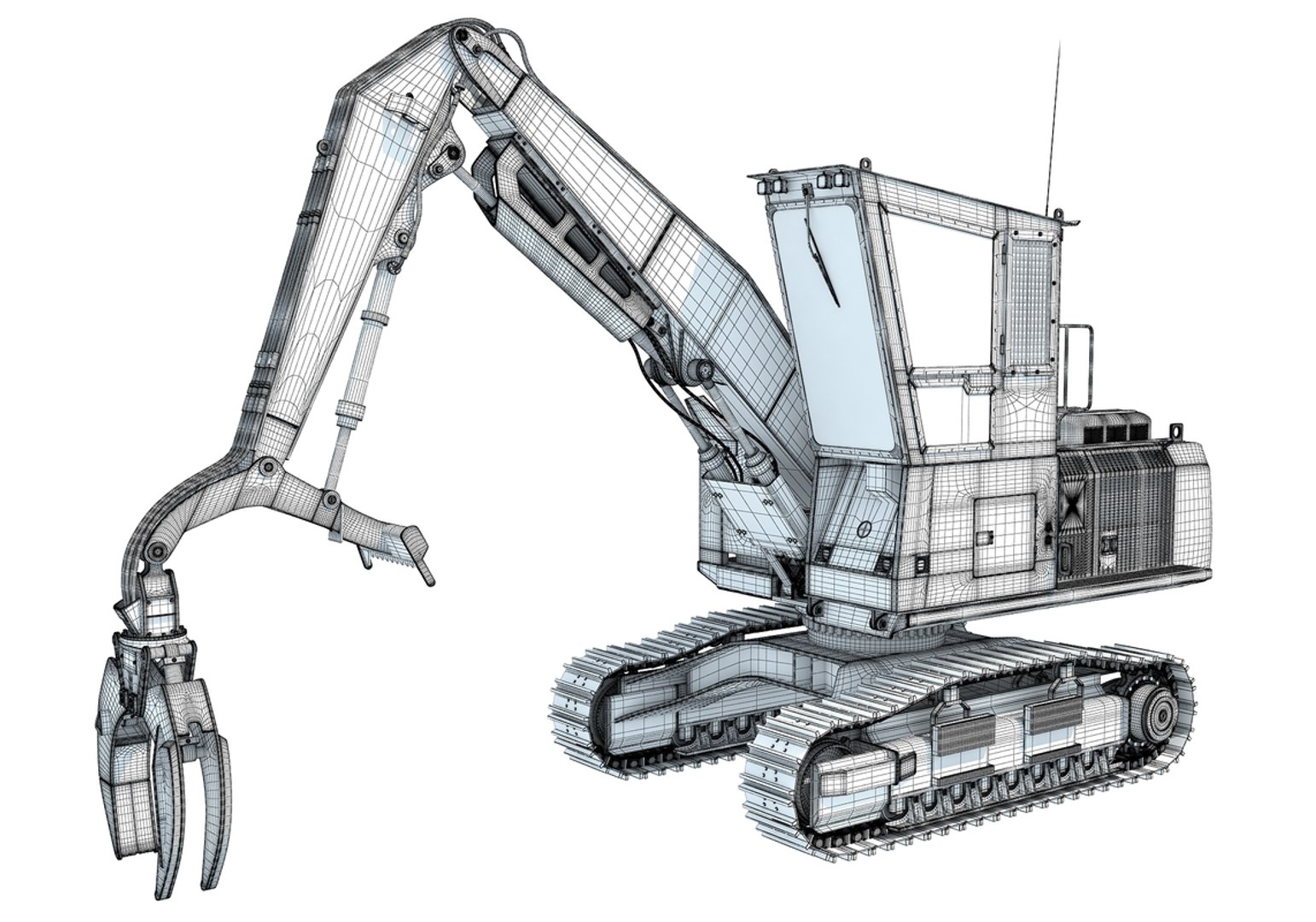 Forestry Machinery Set 3D model - TurboSquid 1875886