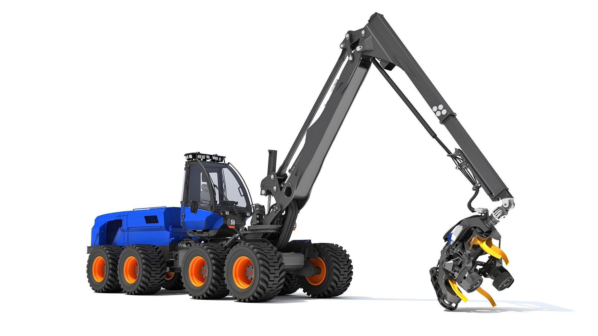 Forestry Machinery Set 3D Model - TurboSquid 1875886