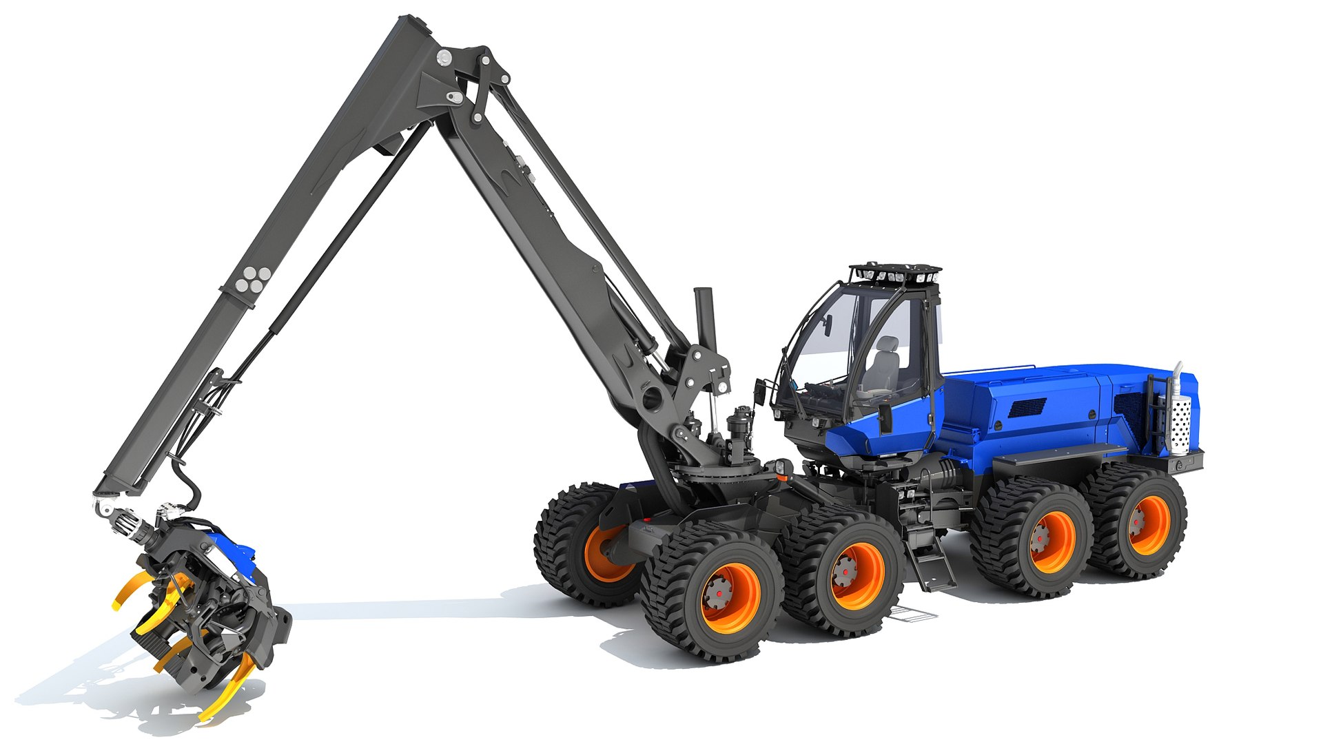 Forestry Machinery Set 3D Model - TurboSquid 1875886