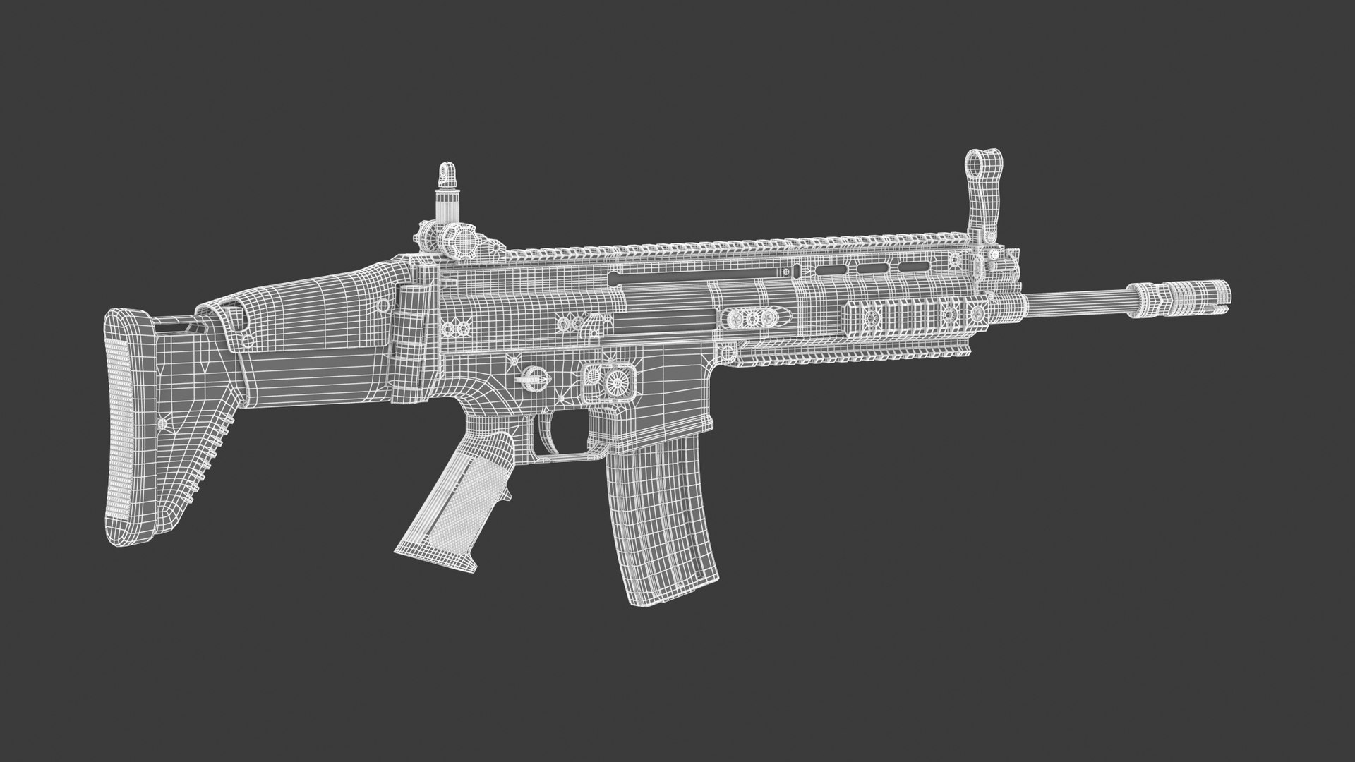 3D FN SCAR - TurboSquid 1760518