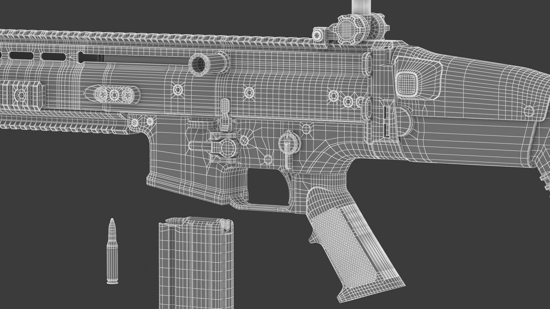 3D FN SCAR - TurboSquid 1760518