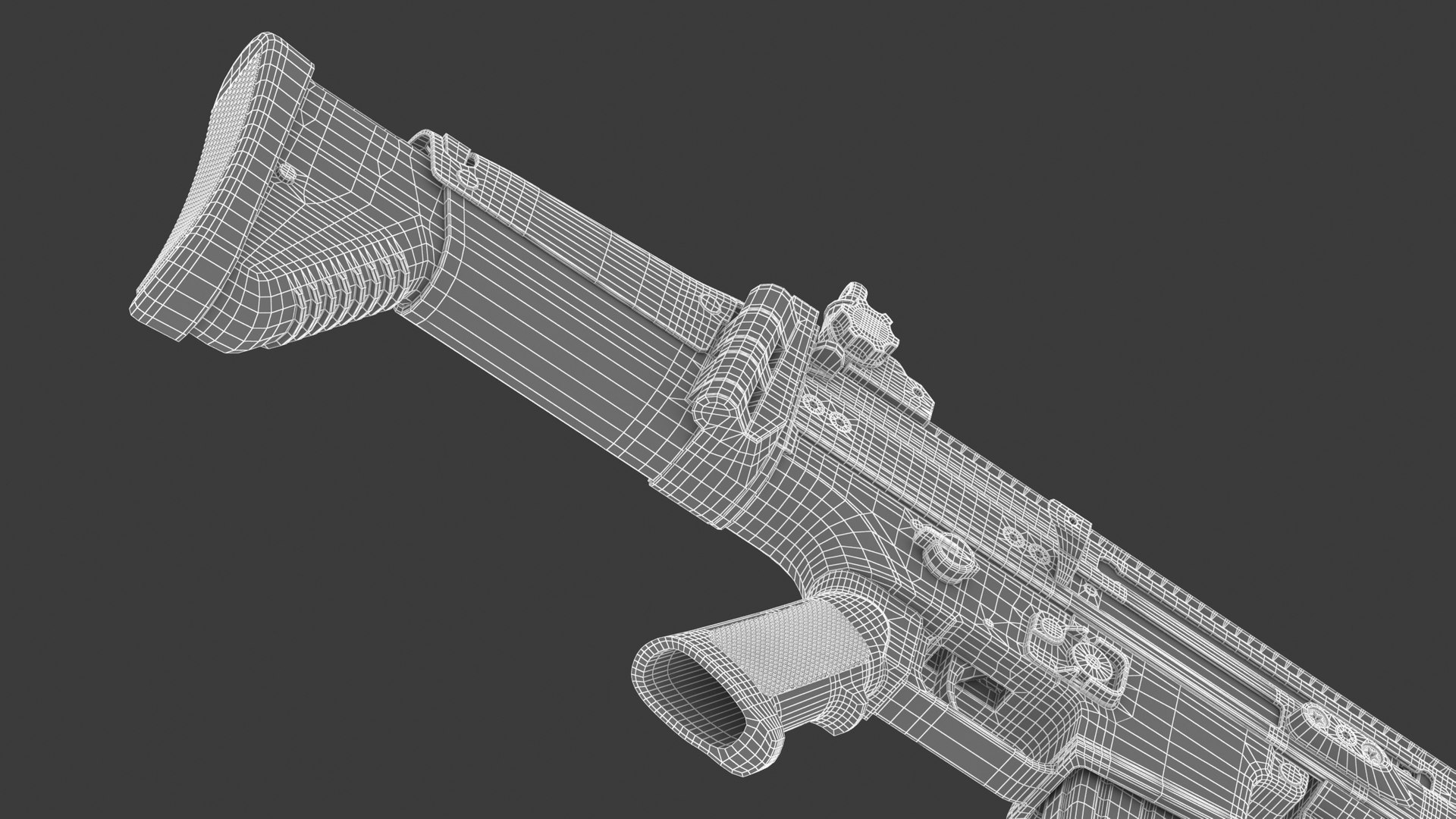 3D FN SCAR - TurboSquid 1760518