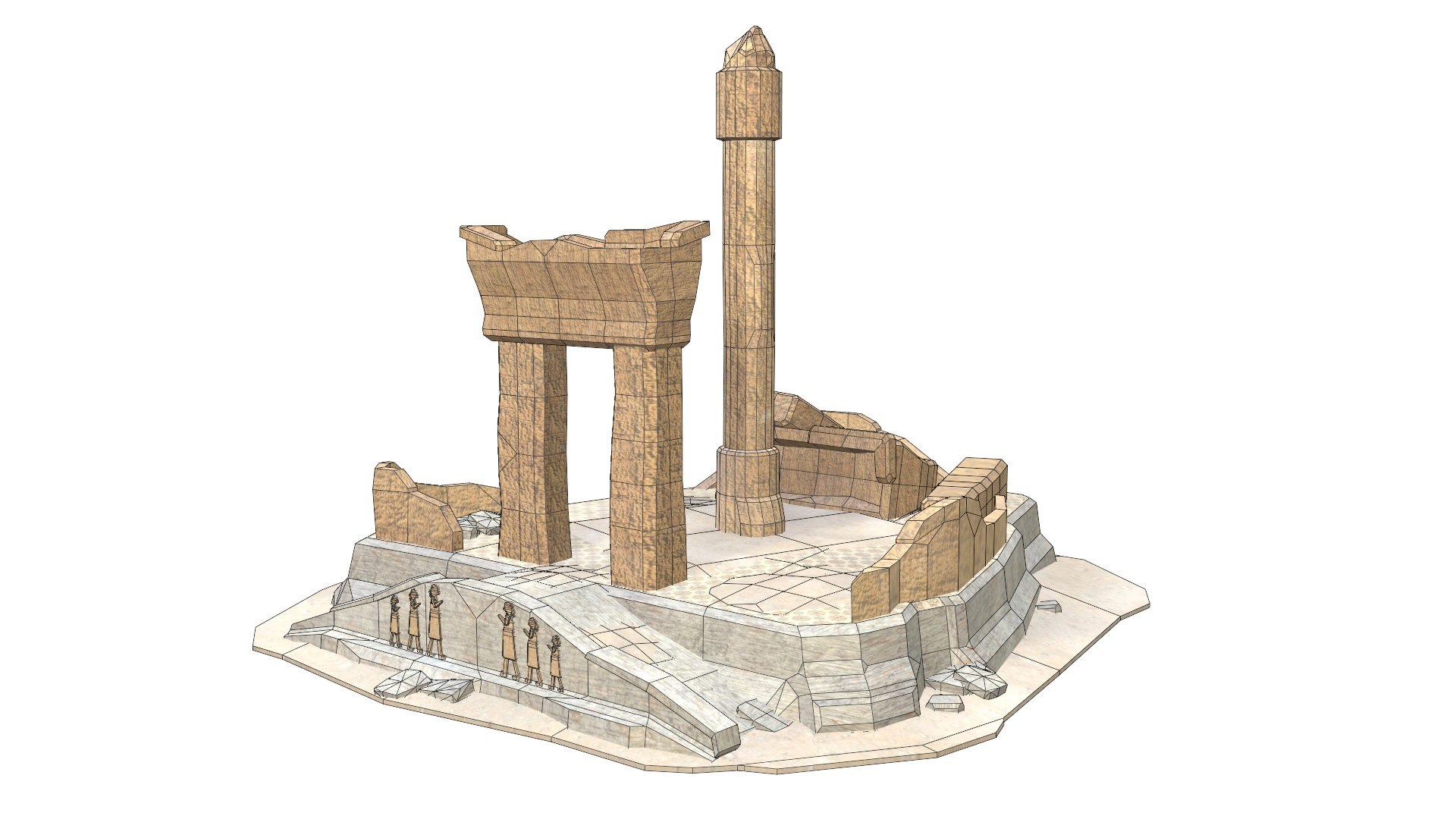 3D Persian Buildings Collection XL - Low Poly - Textured - TurboSquid ...