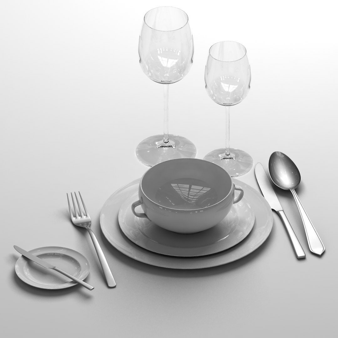 tableware 3d model