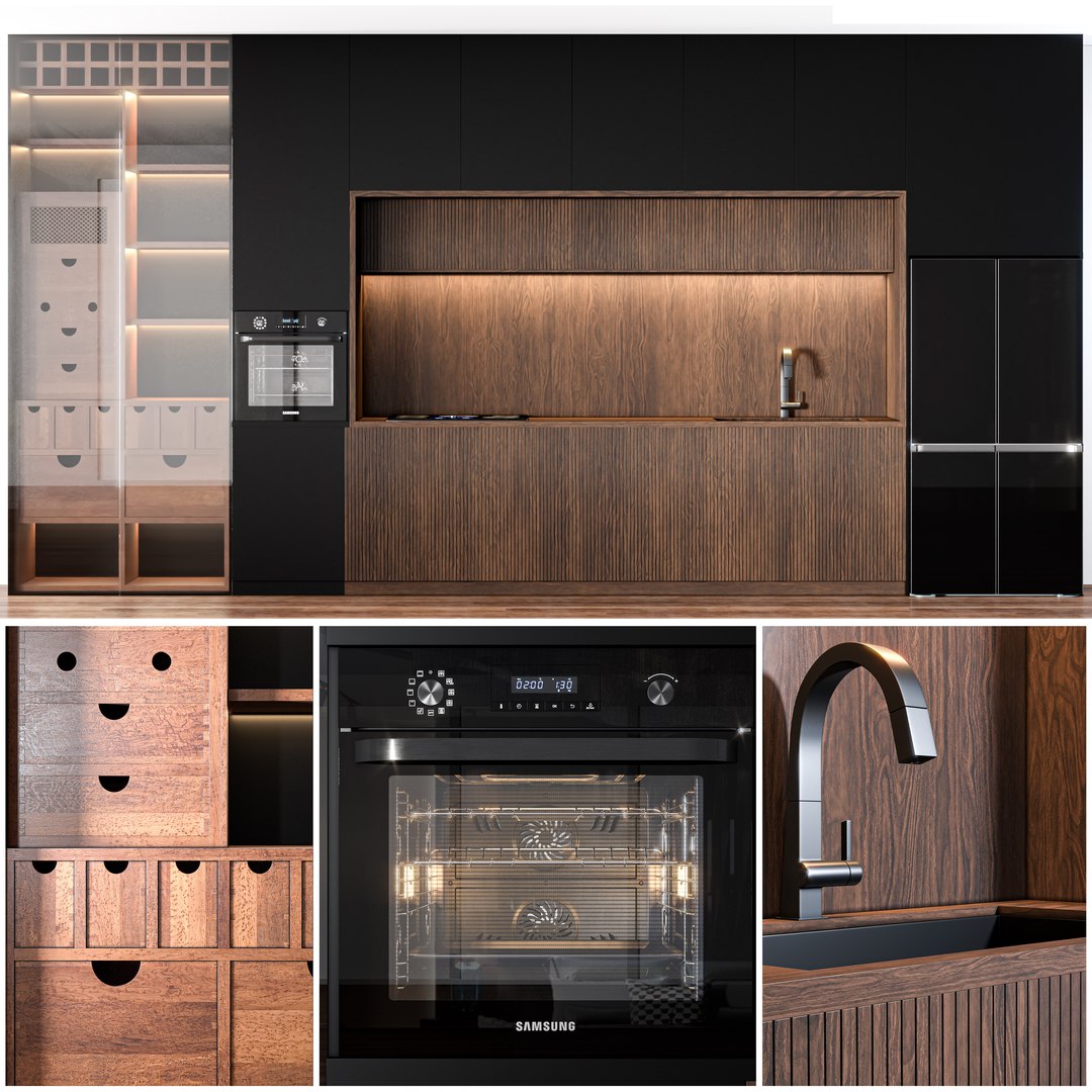 Kitchen Set 05 3D - TurboSquid 2216200