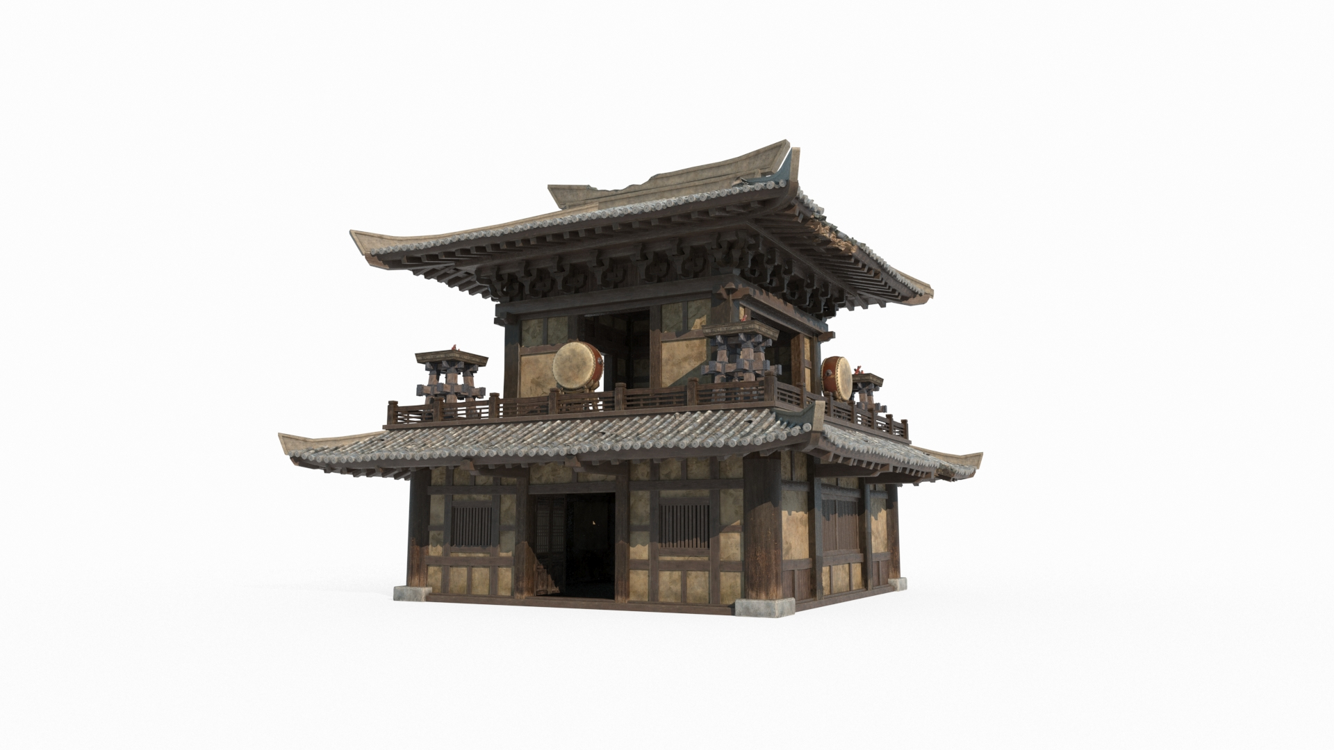 Ancient Asian Defense Buildings 3D Model - TurboSquid 2307208