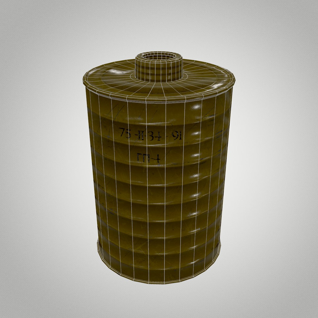 3D Model Gas Filter Gp-4 - TurboSquid 1160690