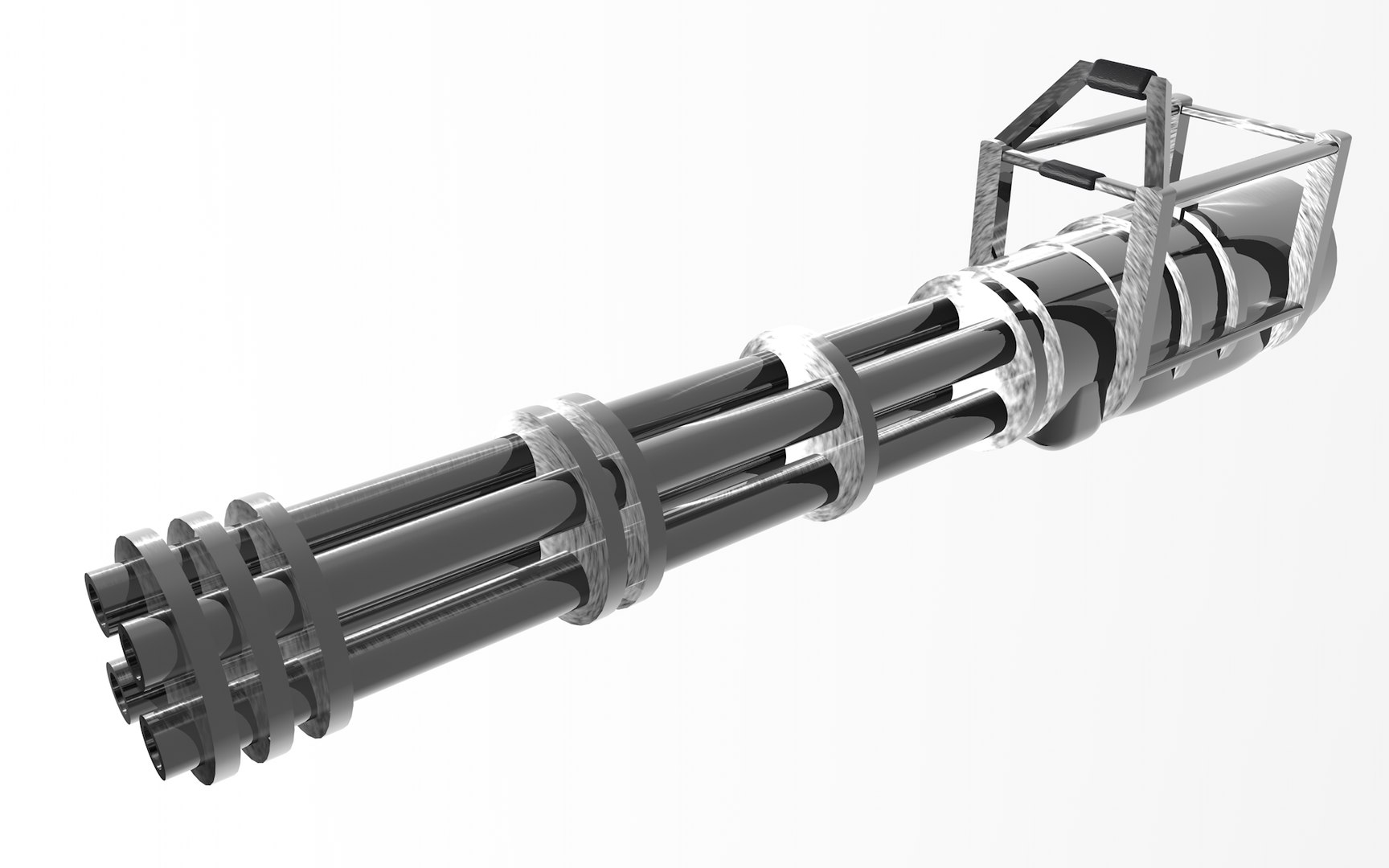 3D Minigun Gun - TurboSquid 1382708