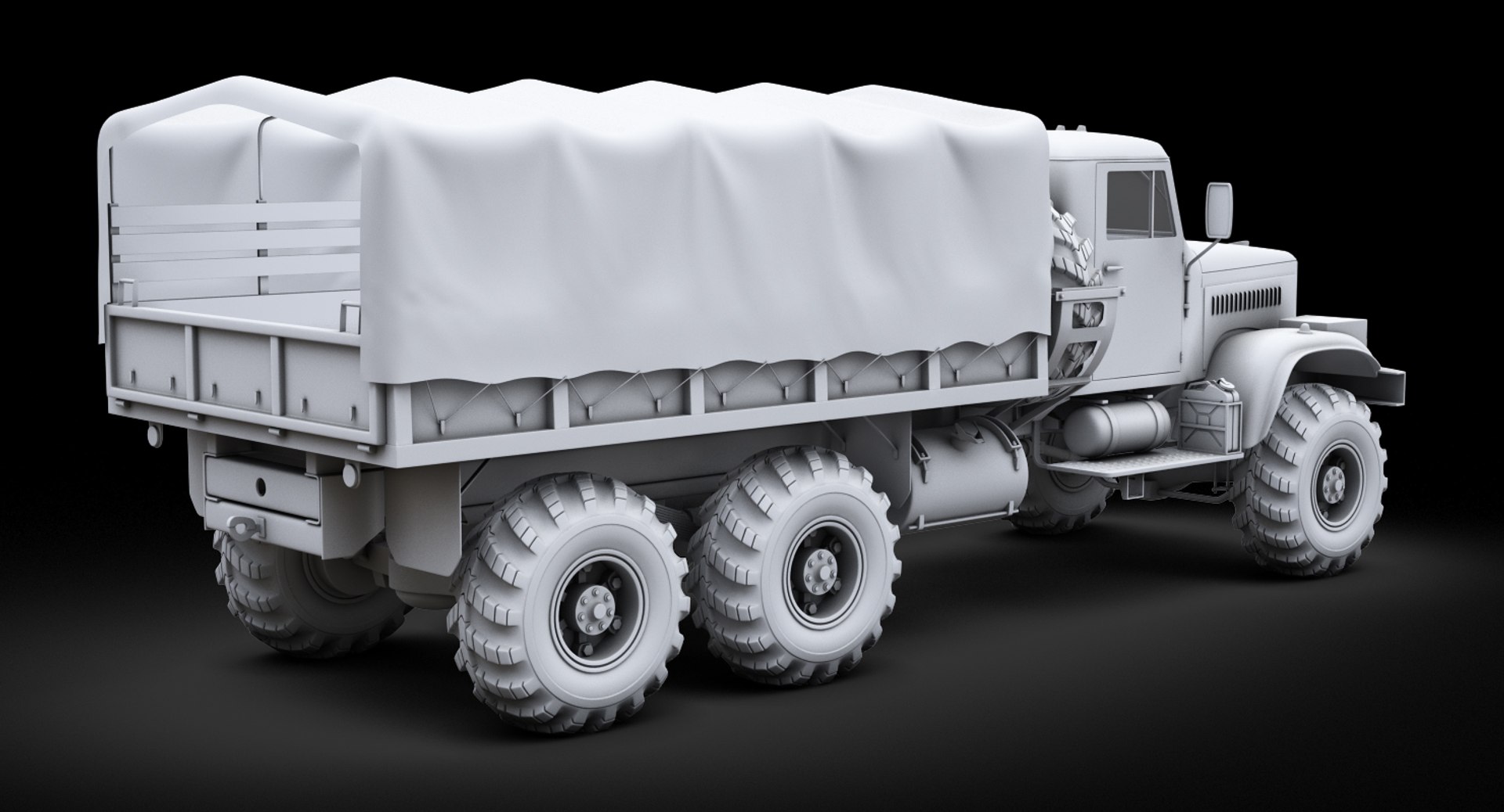 3D Kraz 255 255b Model - TurboSquid 1297227
