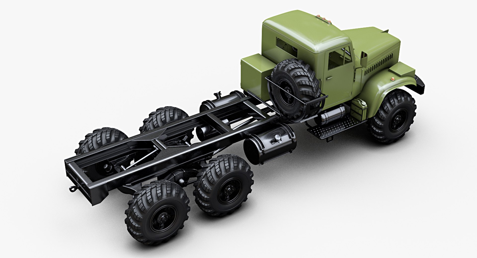 3D Kraz 255 255b Model - TurboSquid 1297227