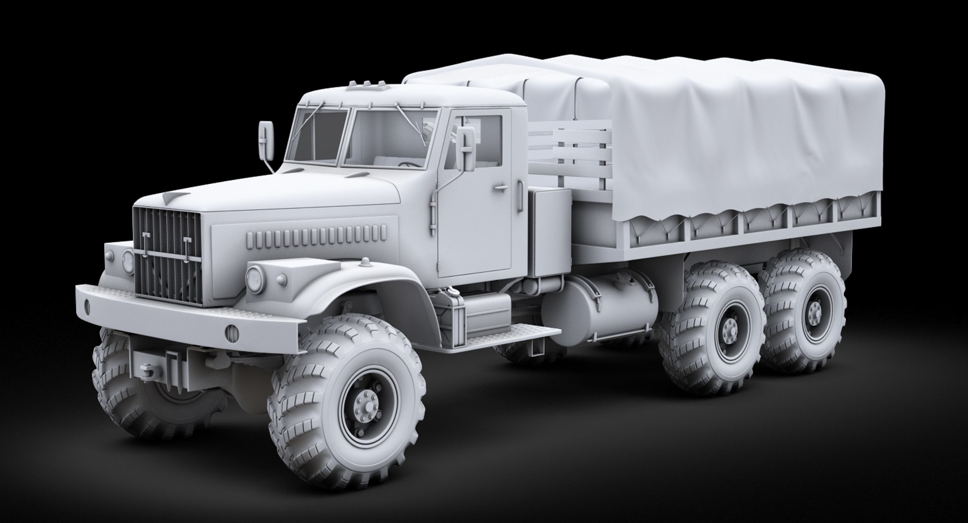 3D Kraz 255 255b Model - TurboSquid 1297227