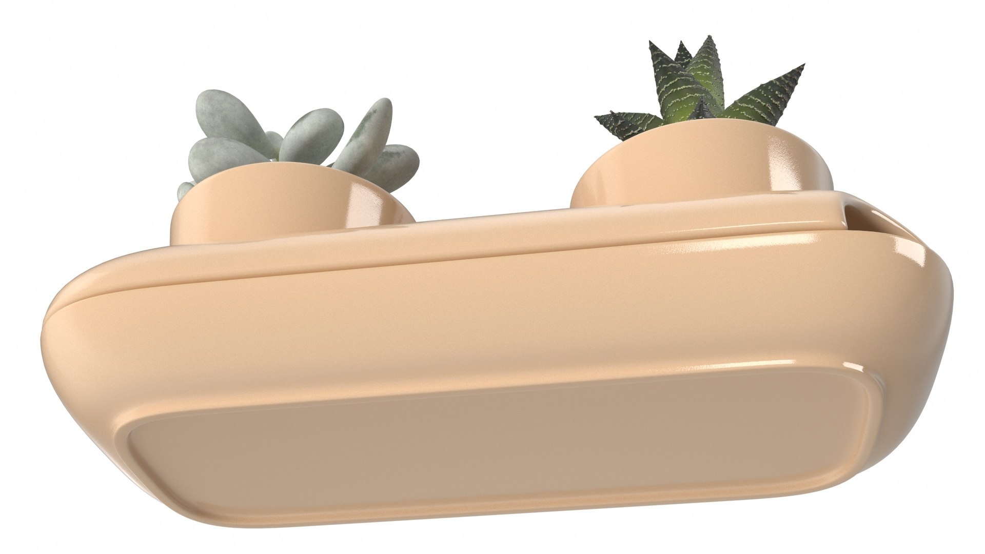 Sagaform Double Herb Pot Beige 3D Model - TurboSquid 2250060