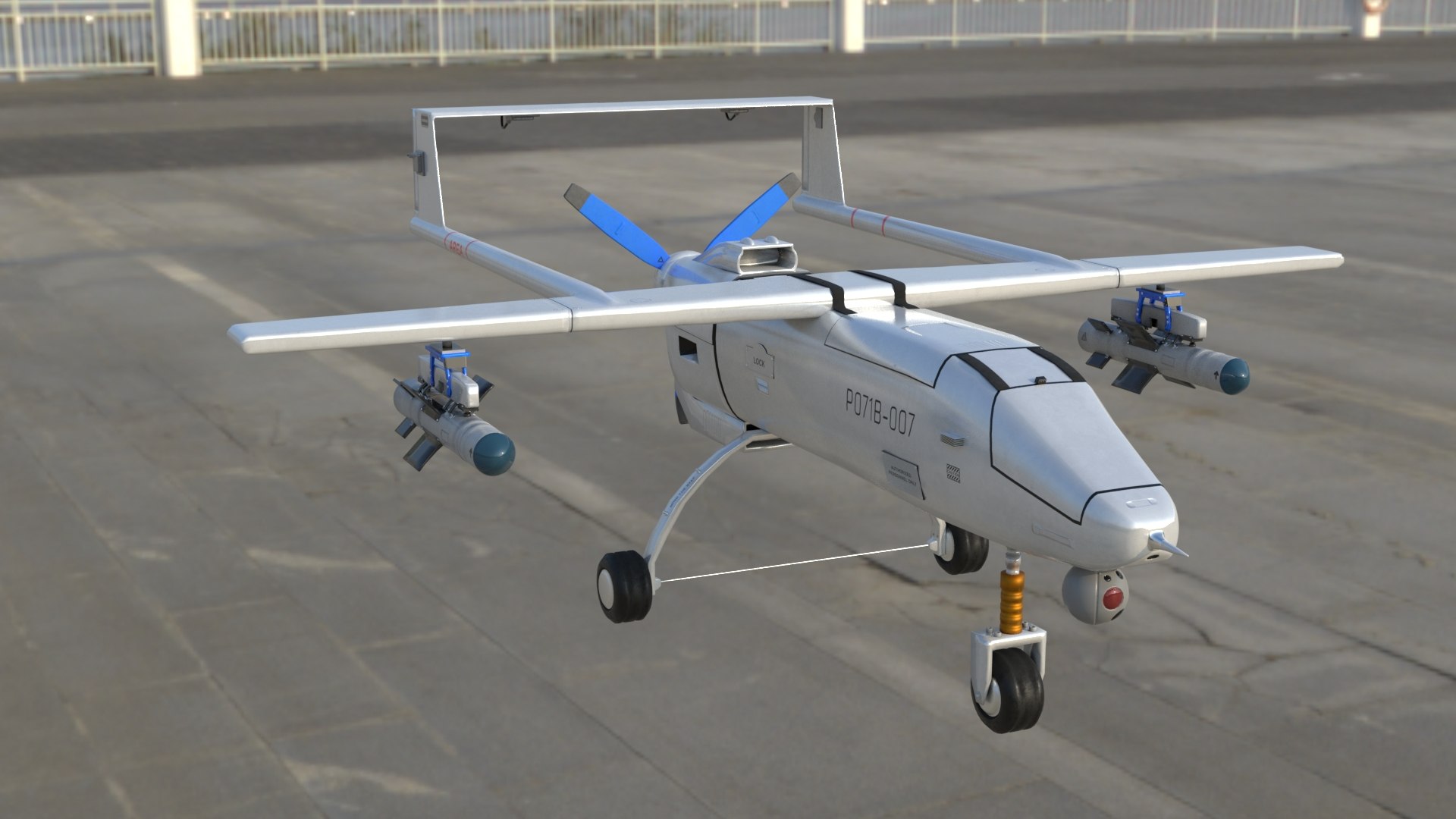 modelo 3d Mohajer 6 Iranian Drone - TurboSquid 1974245