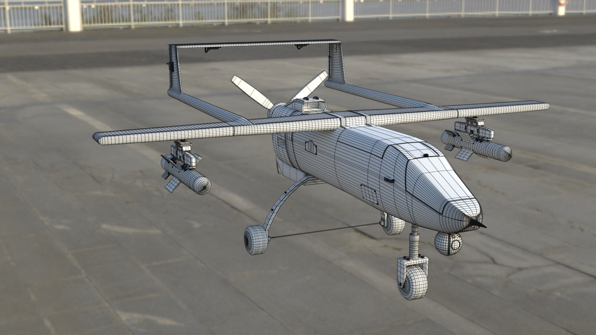 Mohajer 6 Iranian Drone 3D model - TurboSquid 1974245