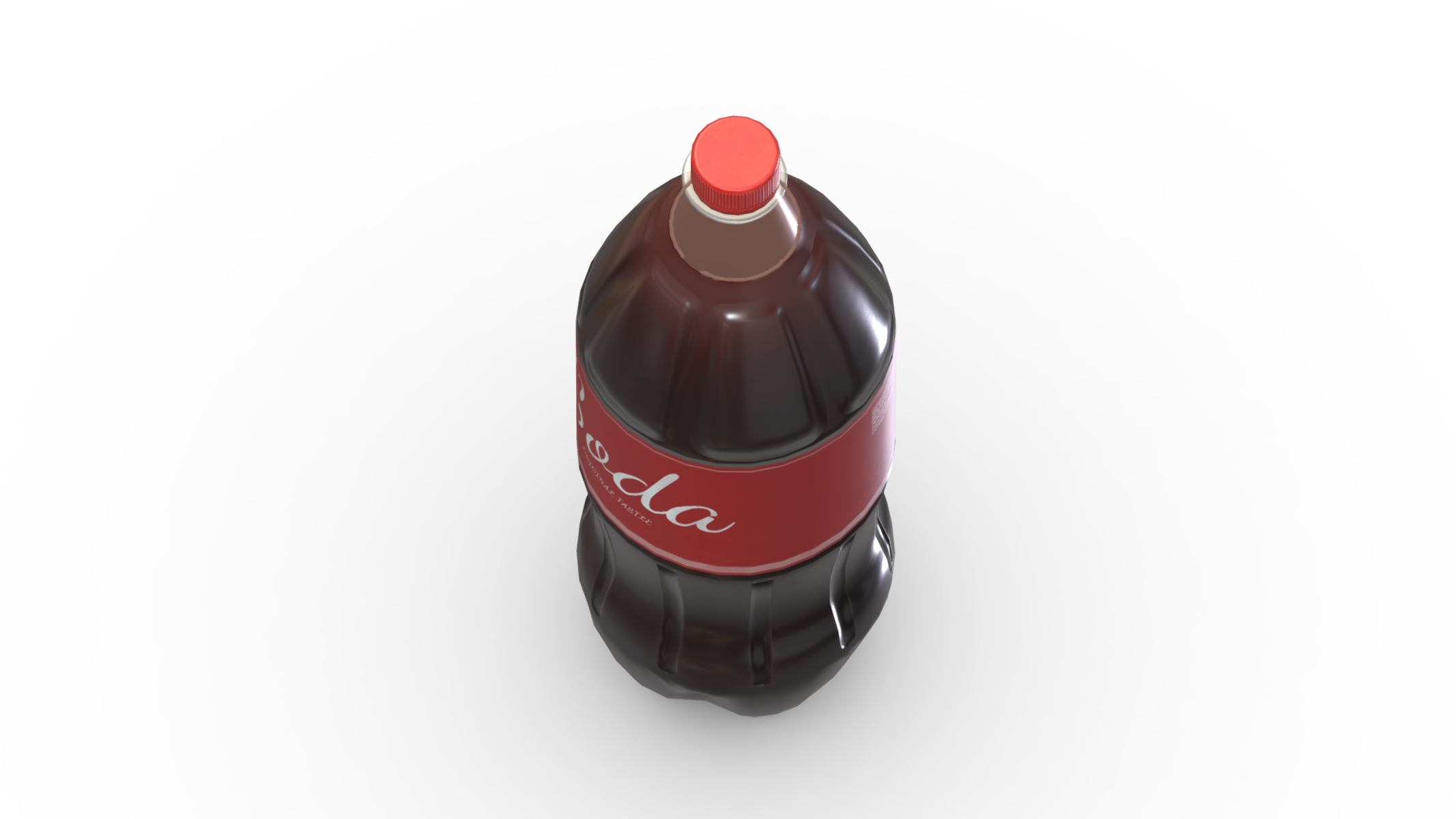 modelo 3d Botella de bebida de refresco de supermercado 01 Low Poly PBR ...