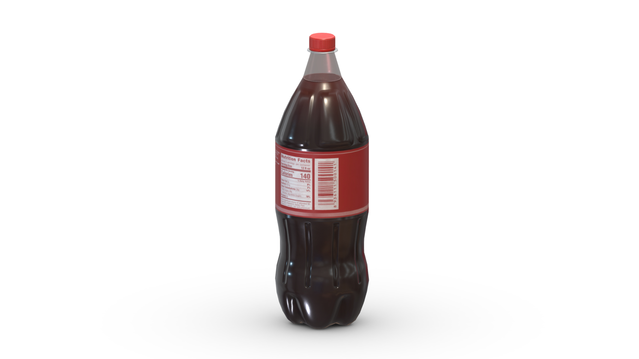 modelo 3d Botella de bebida de refresco de supermercado 01 Low Poly PBR ...