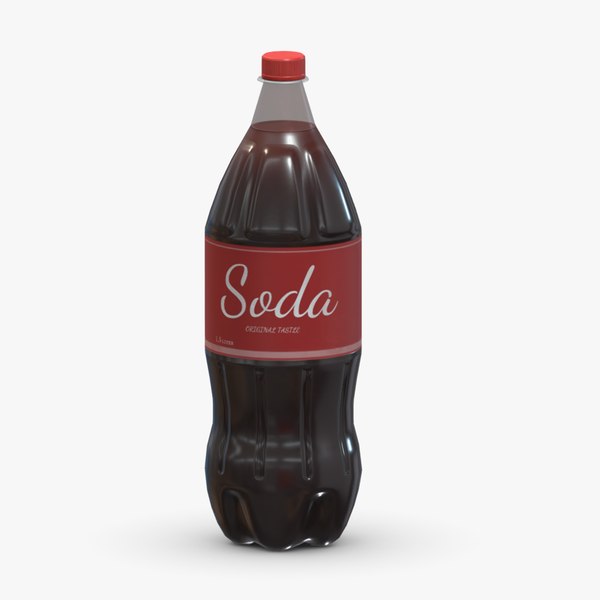 modelo 3d Botella de bebida de refresco de supermercado 01 Low Poly PBR ...