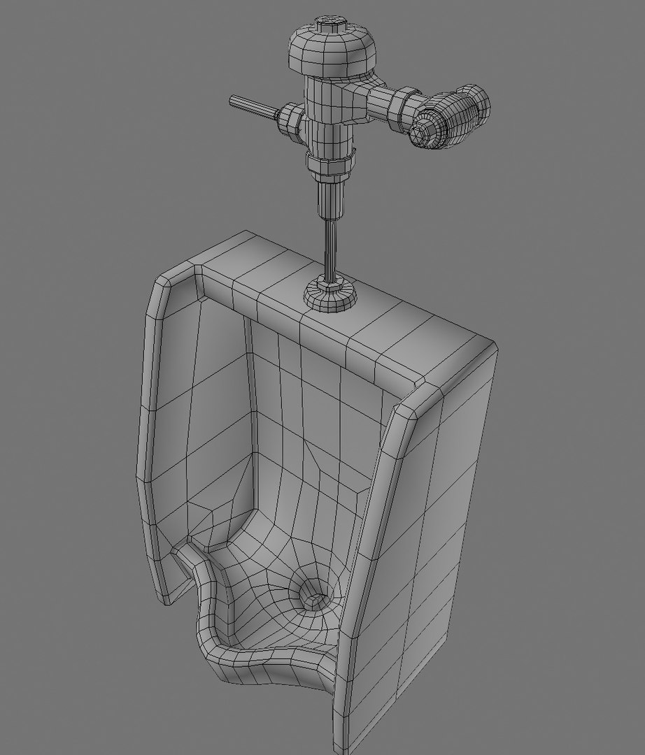 Urinal Bathroom 3d Model