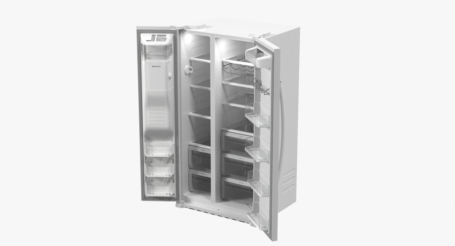 3D Samsung Refrigerator Open - TurboSquid 1348124