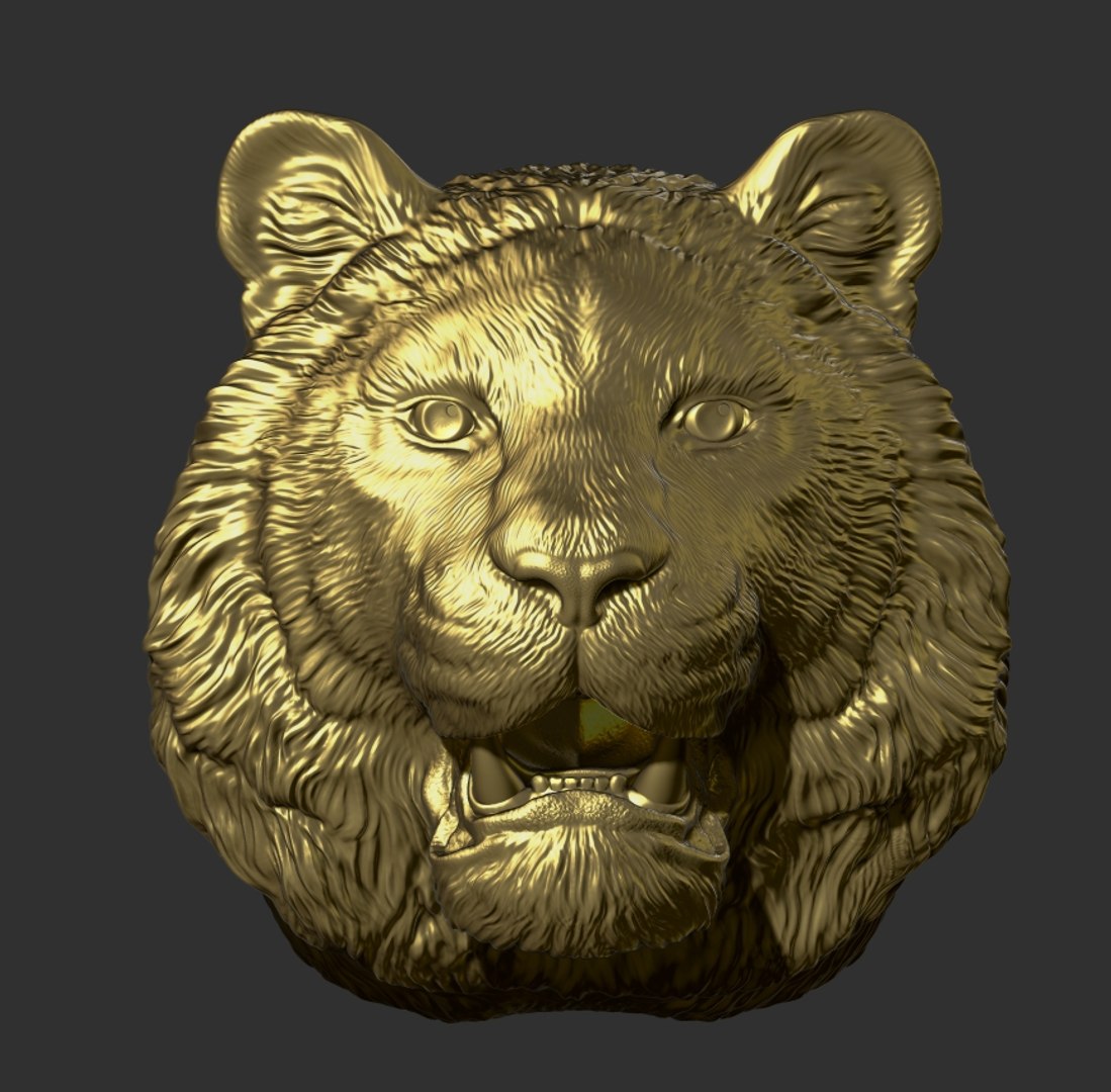 Tiger Head 3D Model - TurboSquid 1746517