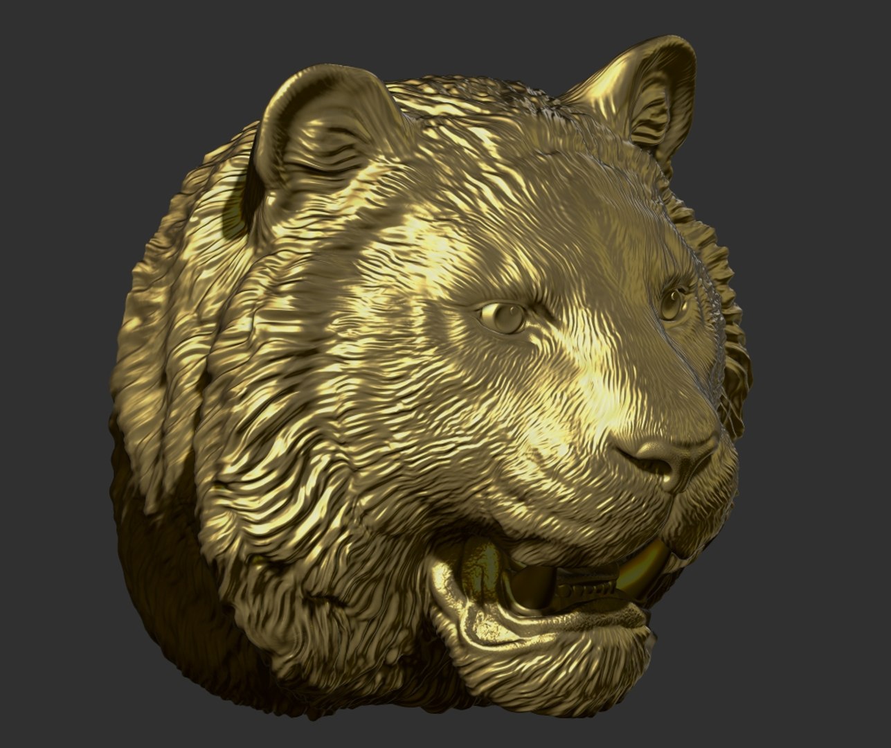 Tiger Head 3D Model - TurboSquid 1746517