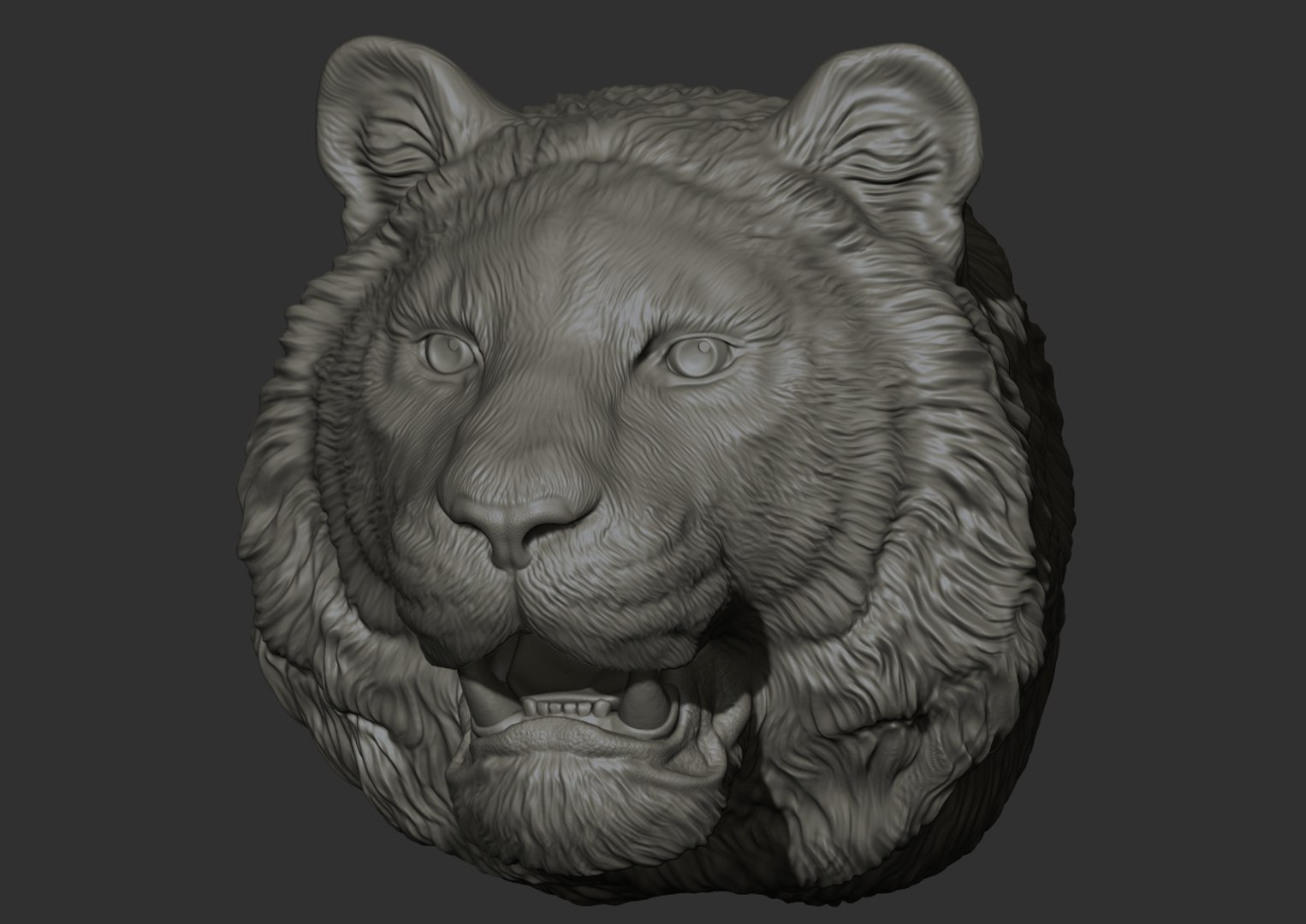 Tiger Head 3D Model - TurboSquid 1746517