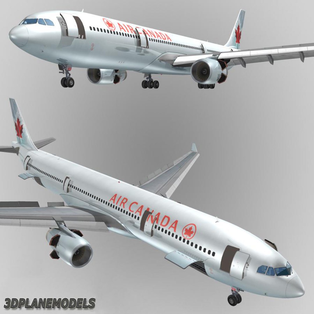 Airbus A330-300 3d Model