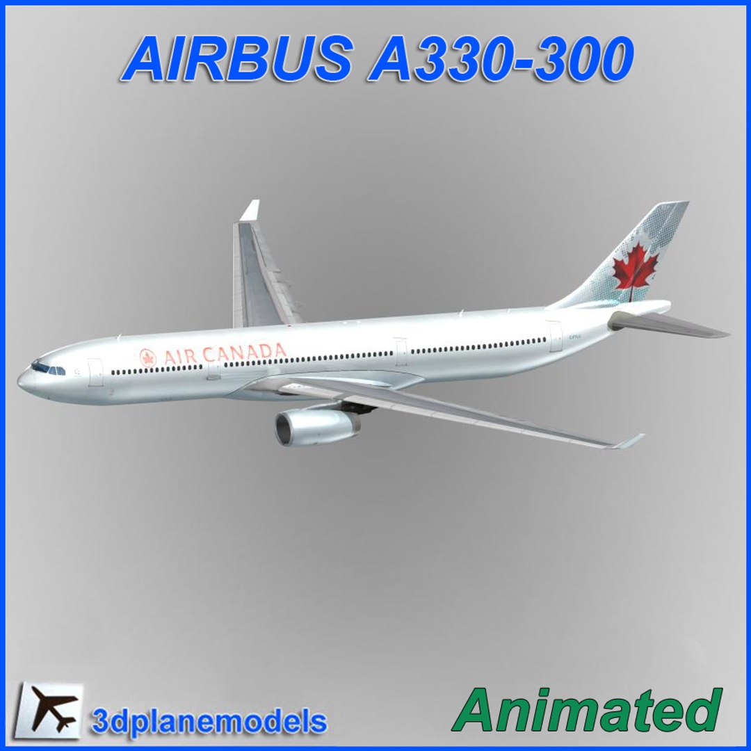 Airbus A330-300 3d Model