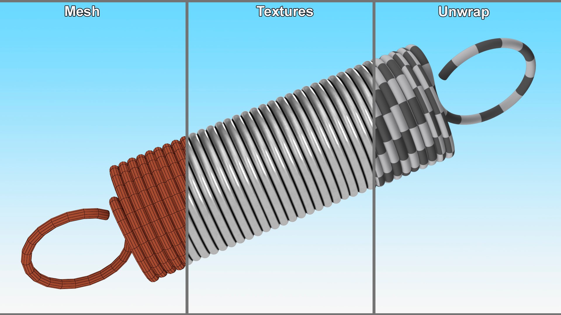 Thin Metal Spring 3D Model - TurboSquid 2223784