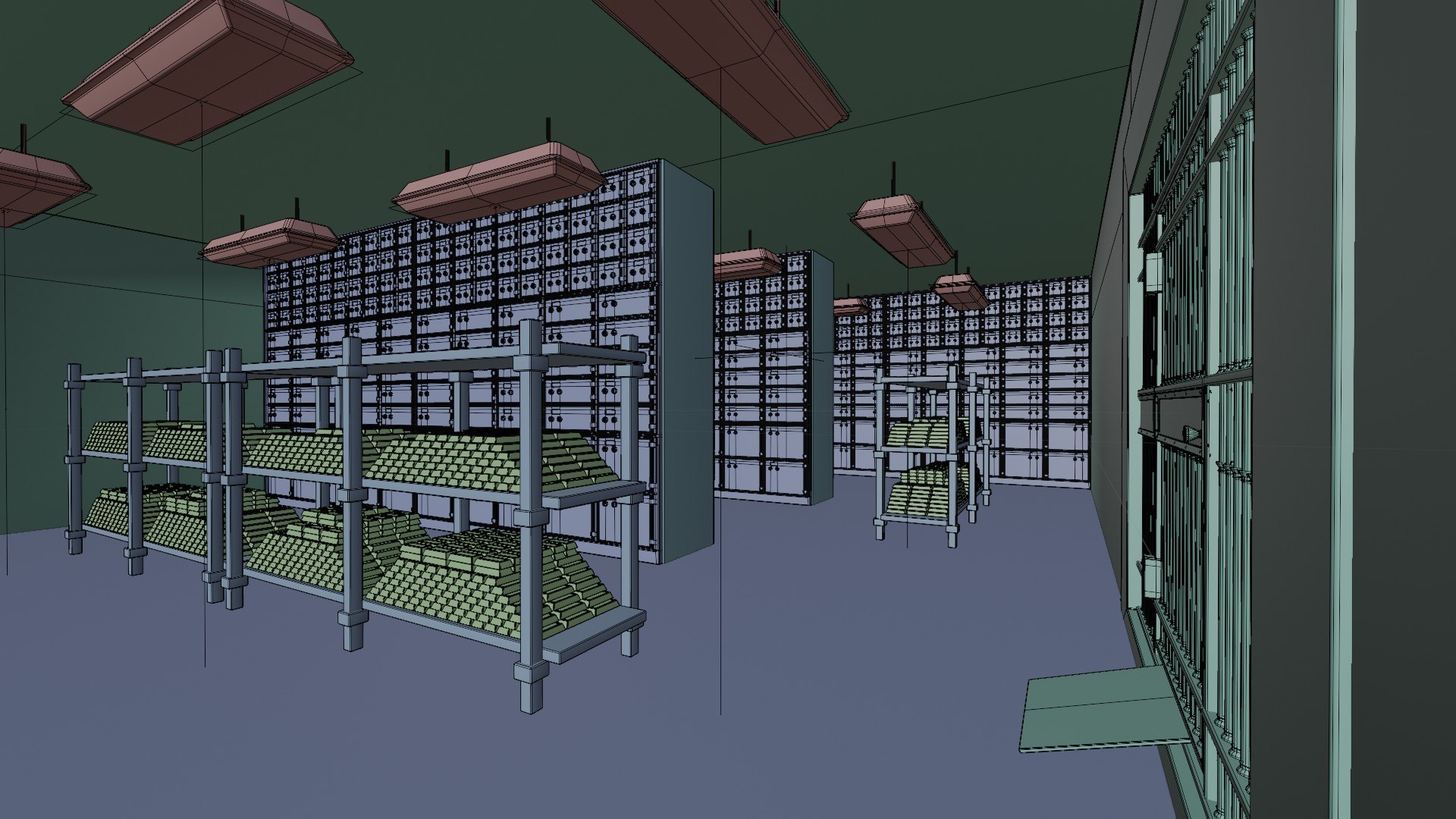 Bank Safe Vault Model - TurboSquid 1709681