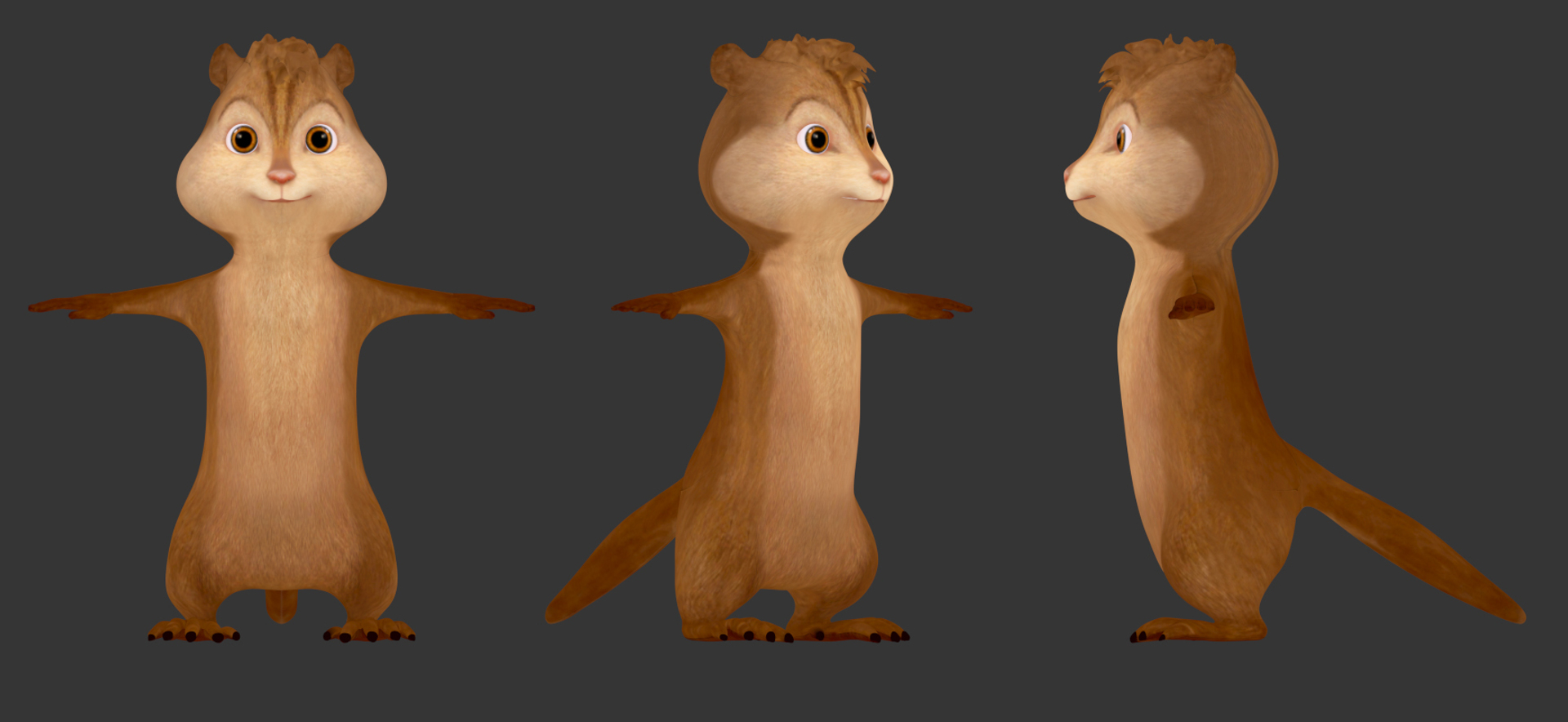 modelo 3d Ardillas Alvin - TurboSquid 1329928