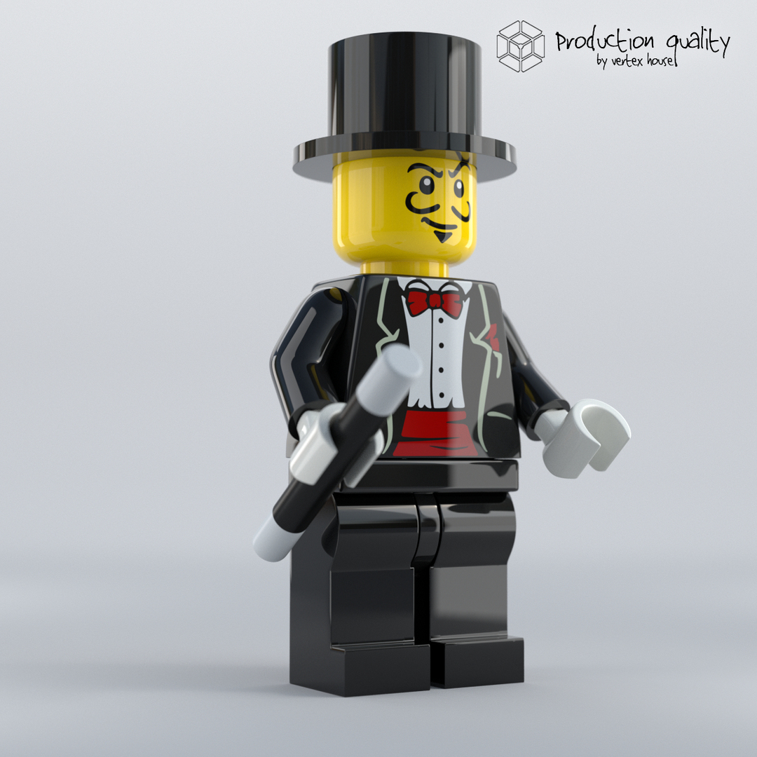 3D Model Lego Magician Figure - TurboSquid 1163396