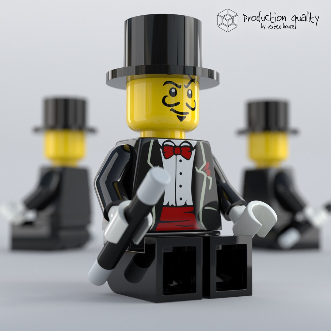 3D Model Lego Magician Figure - TurboSquid 1163396