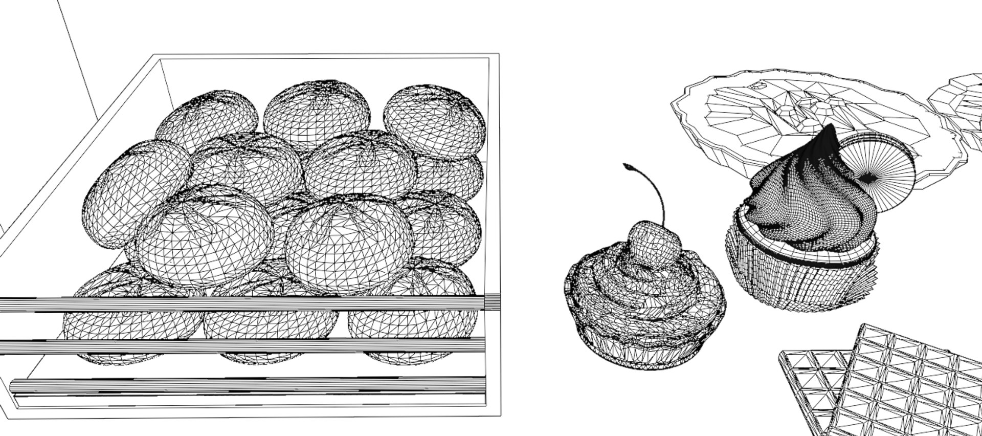 3D 100-packs Of 3D Food Models Model - TurboSquid 2031310