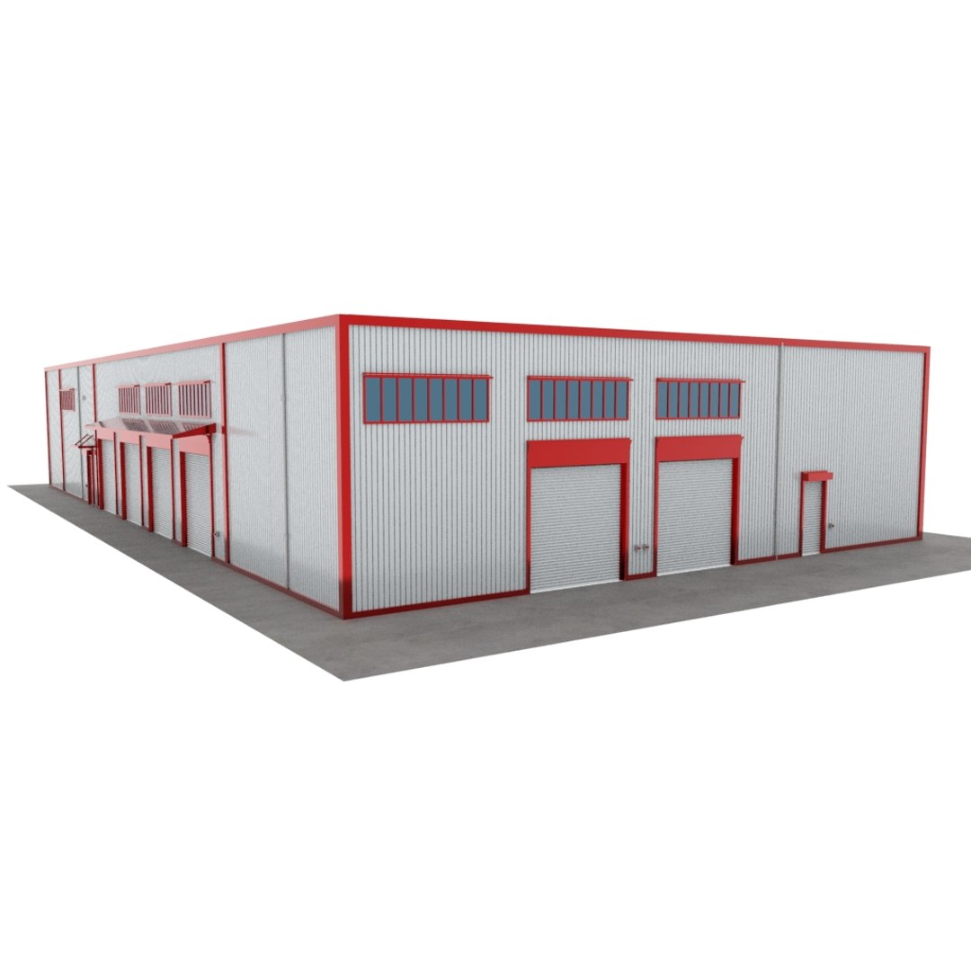 Industrial Storage Unit Warehouse 3D - TurboSquid 2216382