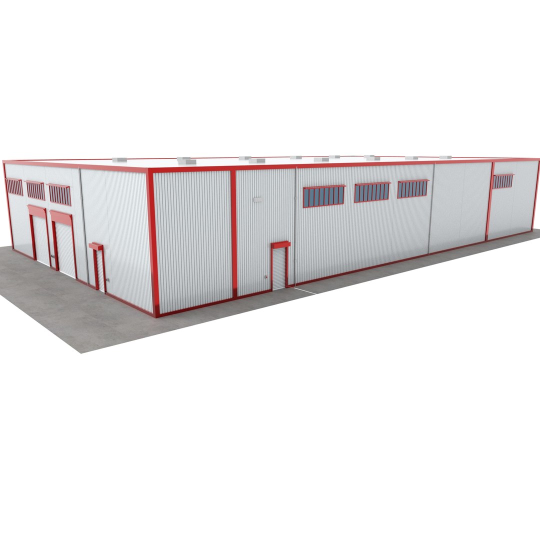 Industrial Storage Unit Warehouse 3D - TurboSquid 2216382