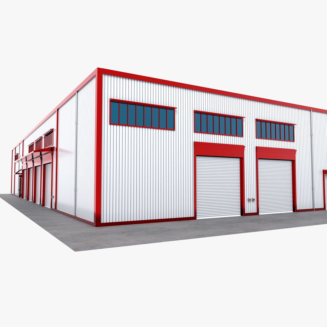 Industrial Storage Unit Warehouse 3D - TurboSquid 2216382