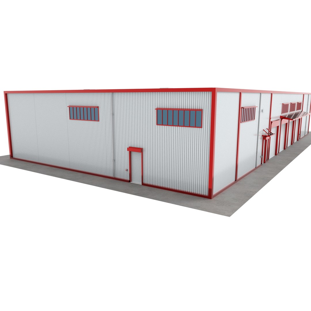 Industrial Storage Unit Warehouse 3D - TurboSquid 2216382