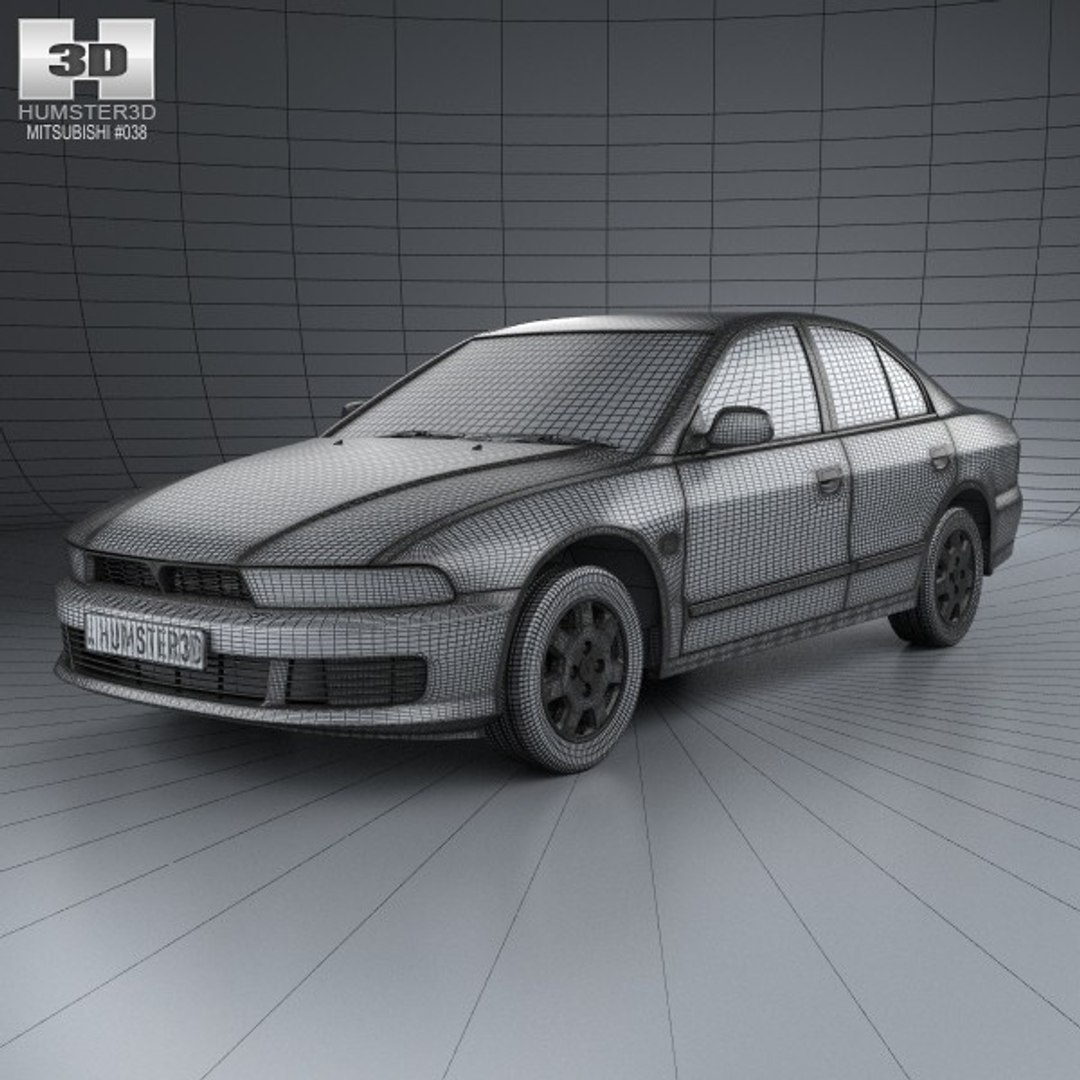 3d 3ds mitsubishi galant sedan
