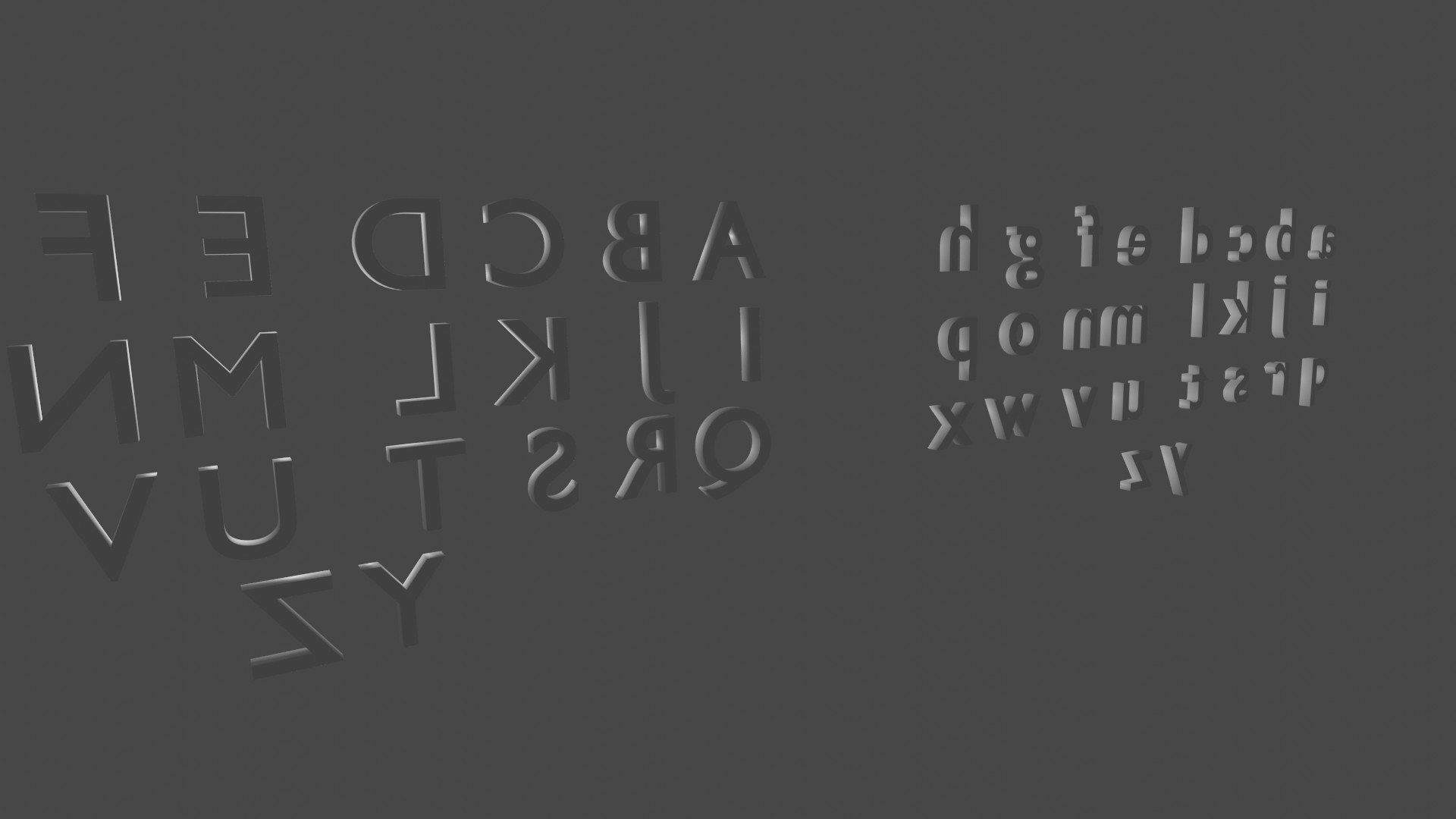 Alphabet 3d Model - TurboSquid 1802852