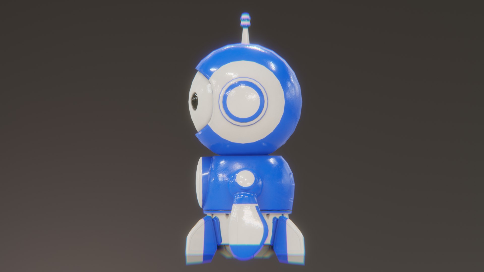 Retrobot Classic Blue Version - Technology Mascot - App And Game Ready ...