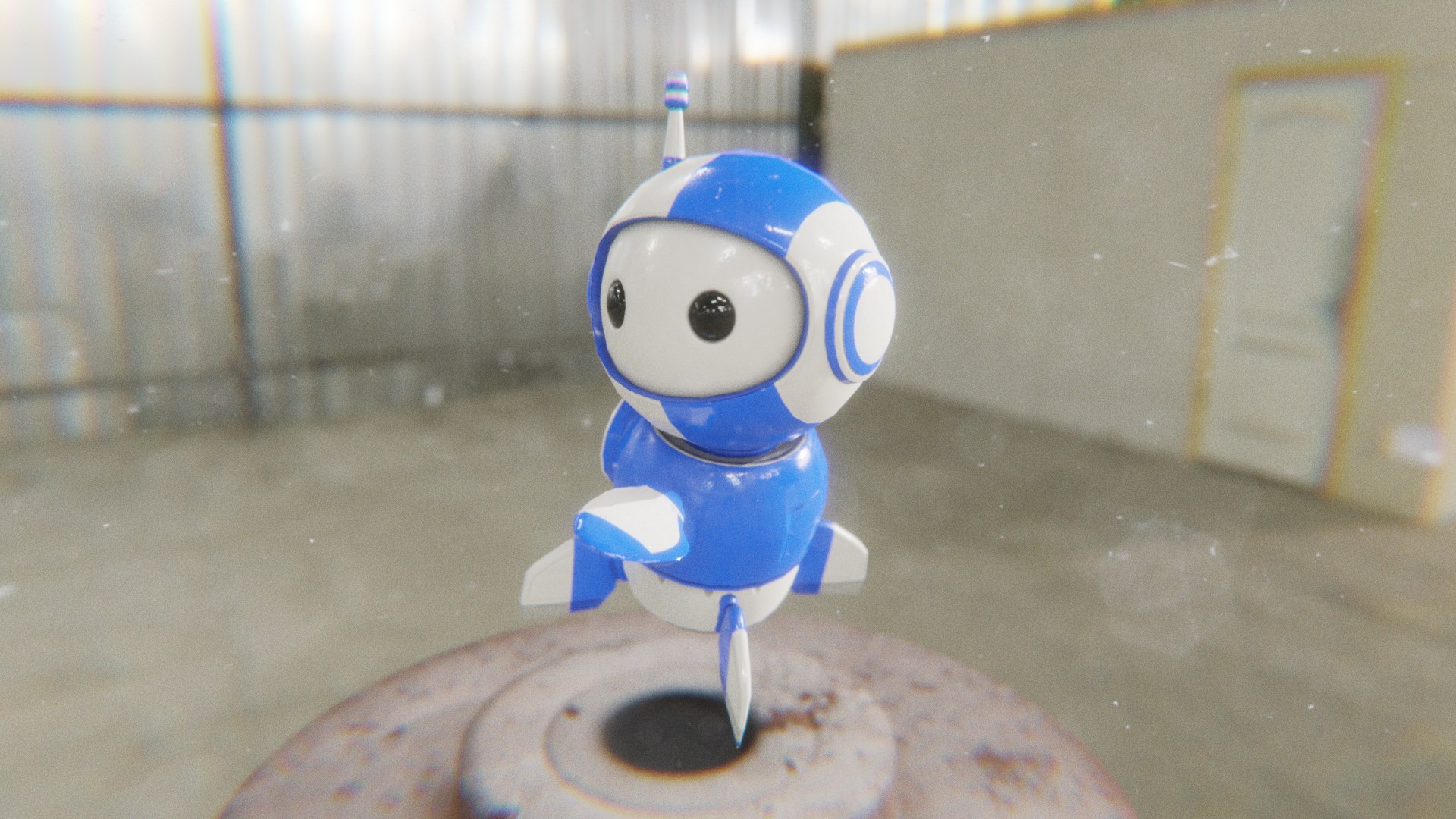 Retrobot Classic Blue Version - Technology Mascot - App And Game Ready ...