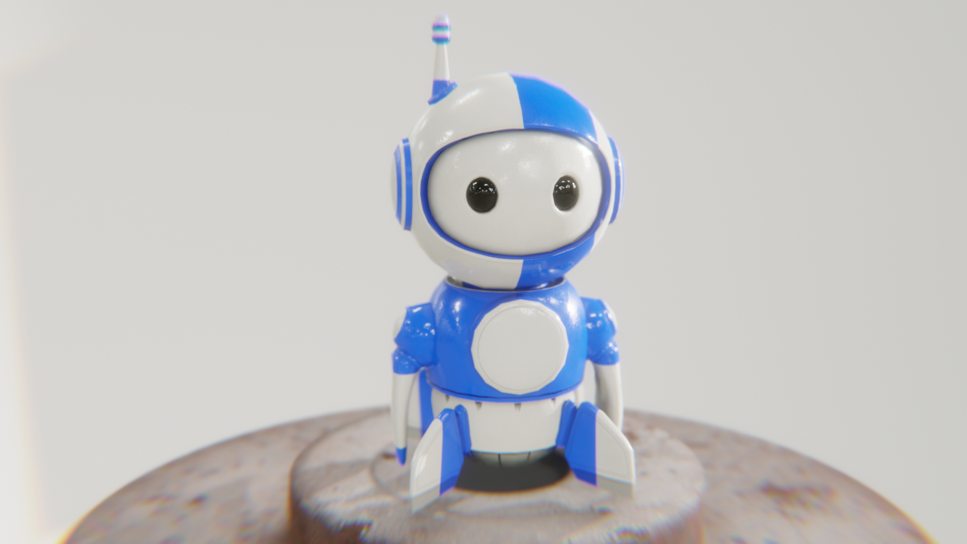 Retrobot Classic Blue Version - Technology Mascot - App And Game Ready ...