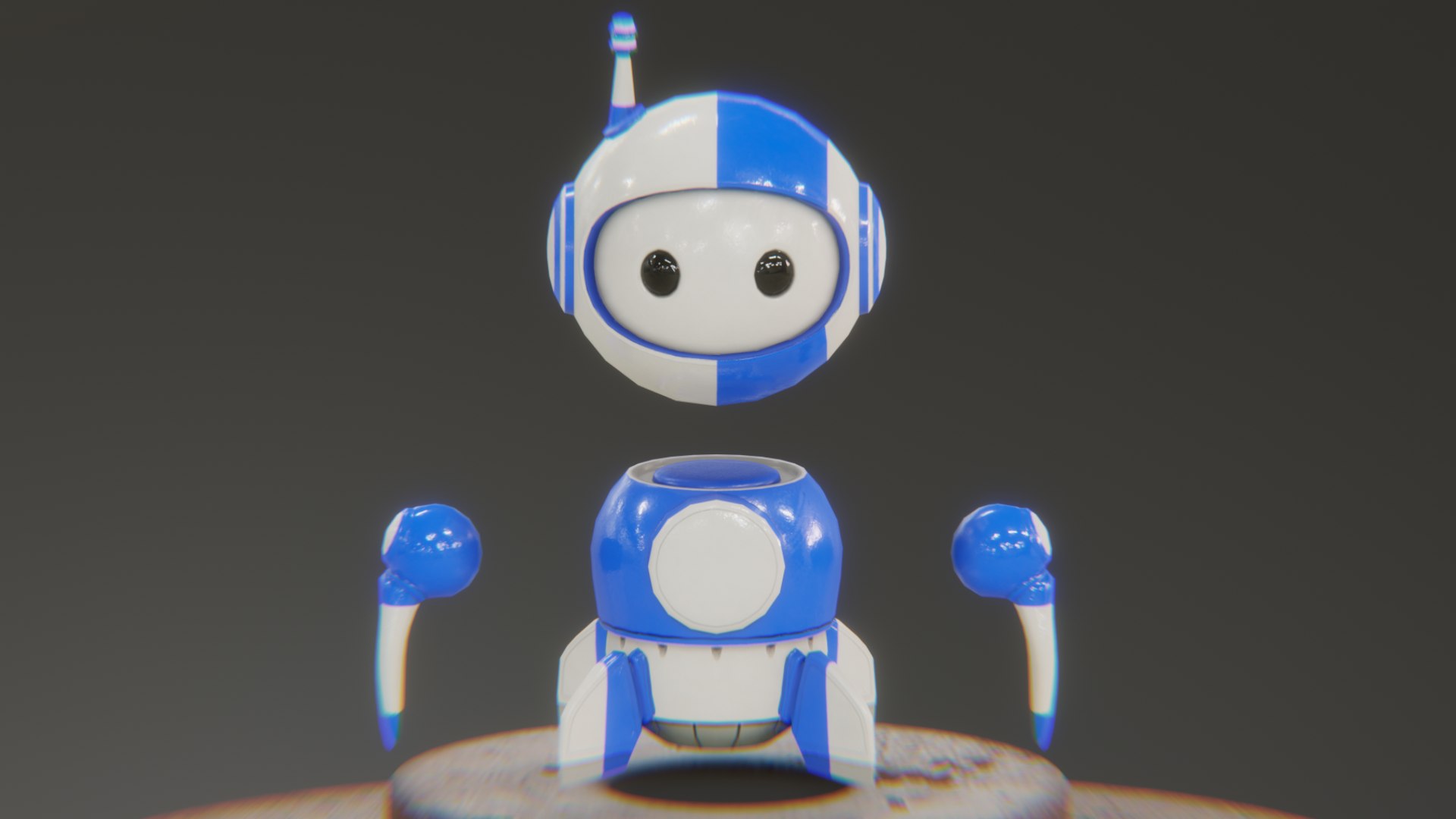 Retrobot Classic Blue Version - Technology Mascot - App And Game Ready ...