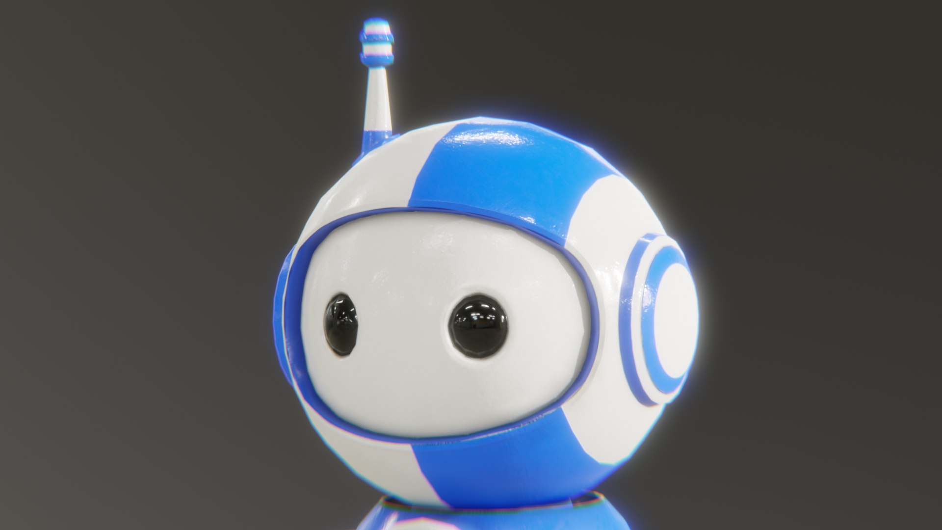 Retrobot Classic Blue Version - Technology Mascot - App And Game Ready ...