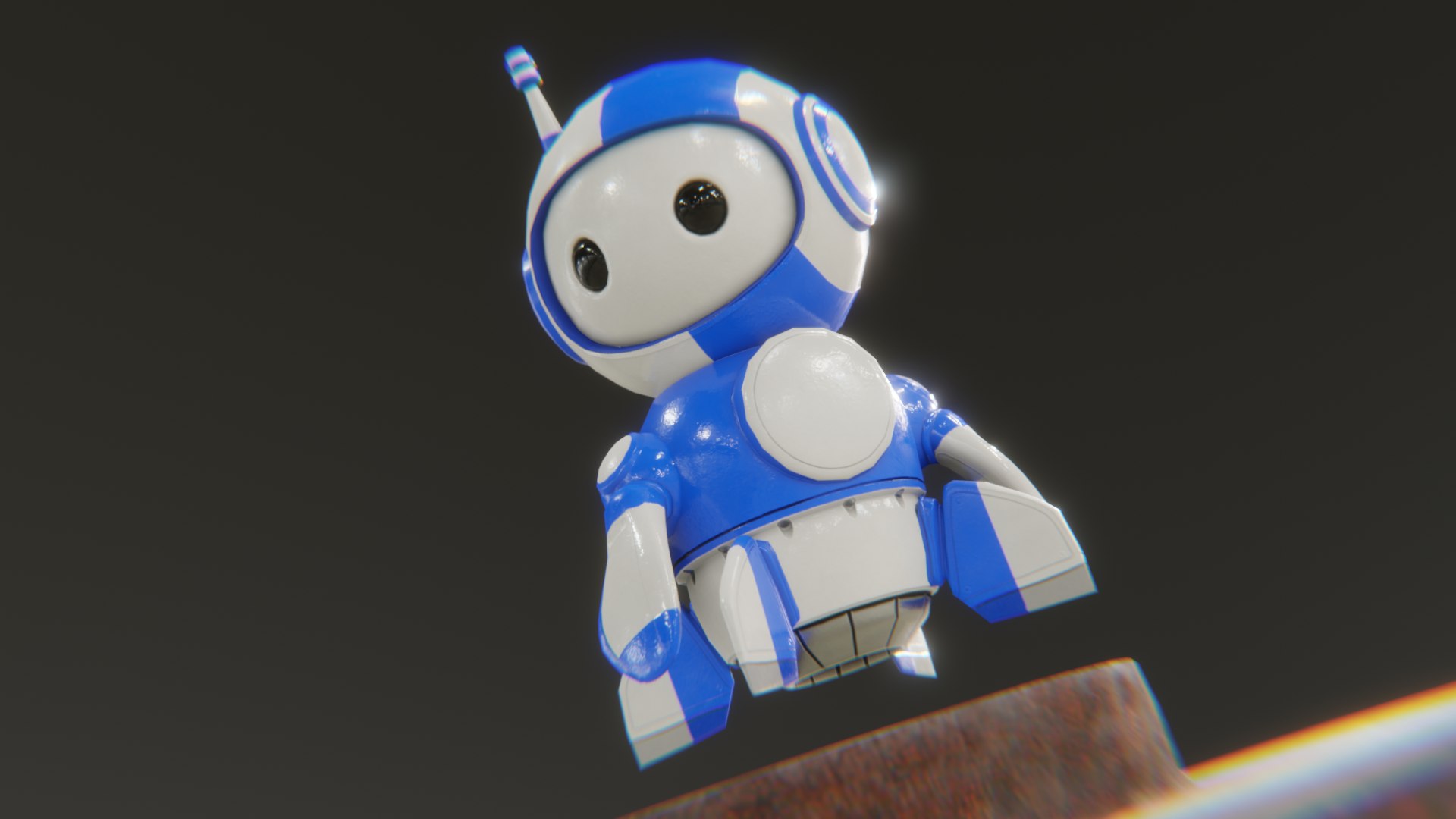 Retrobot Classic Blue Version - Technology Mascot - App And Game Ready ...